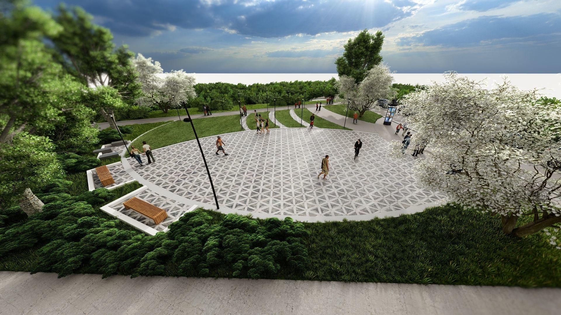 community park 3D model | CGTrader