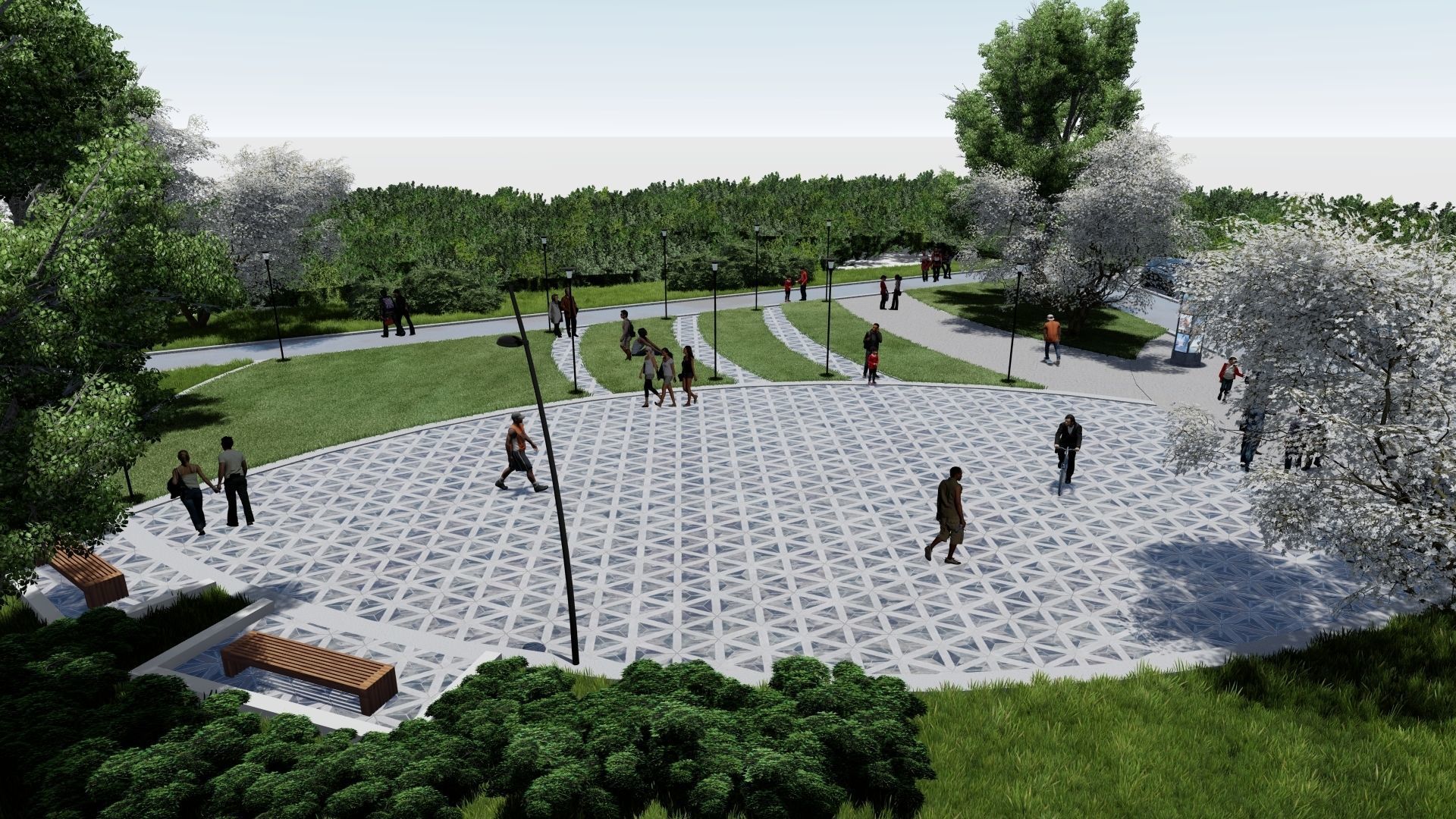 community park 3D model | CGTrader
