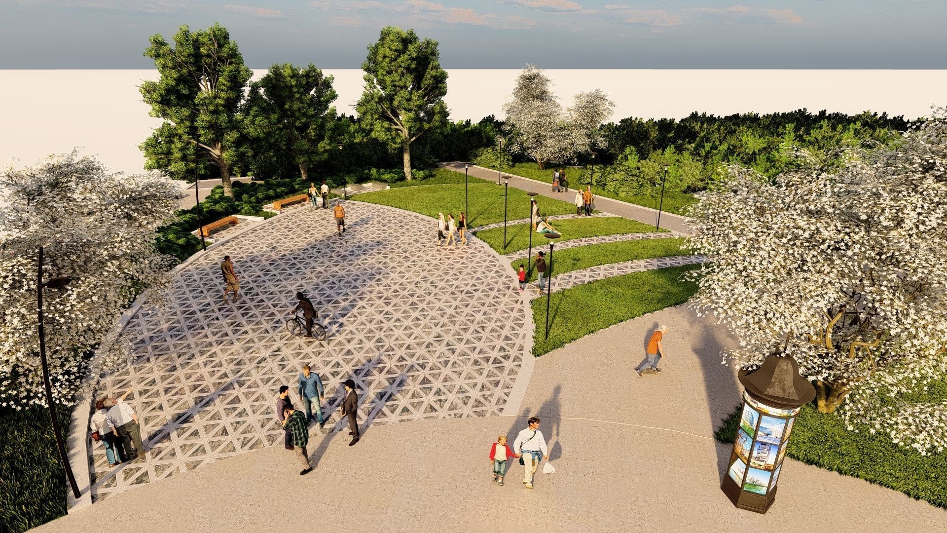 community park 3D model | CGTrader
