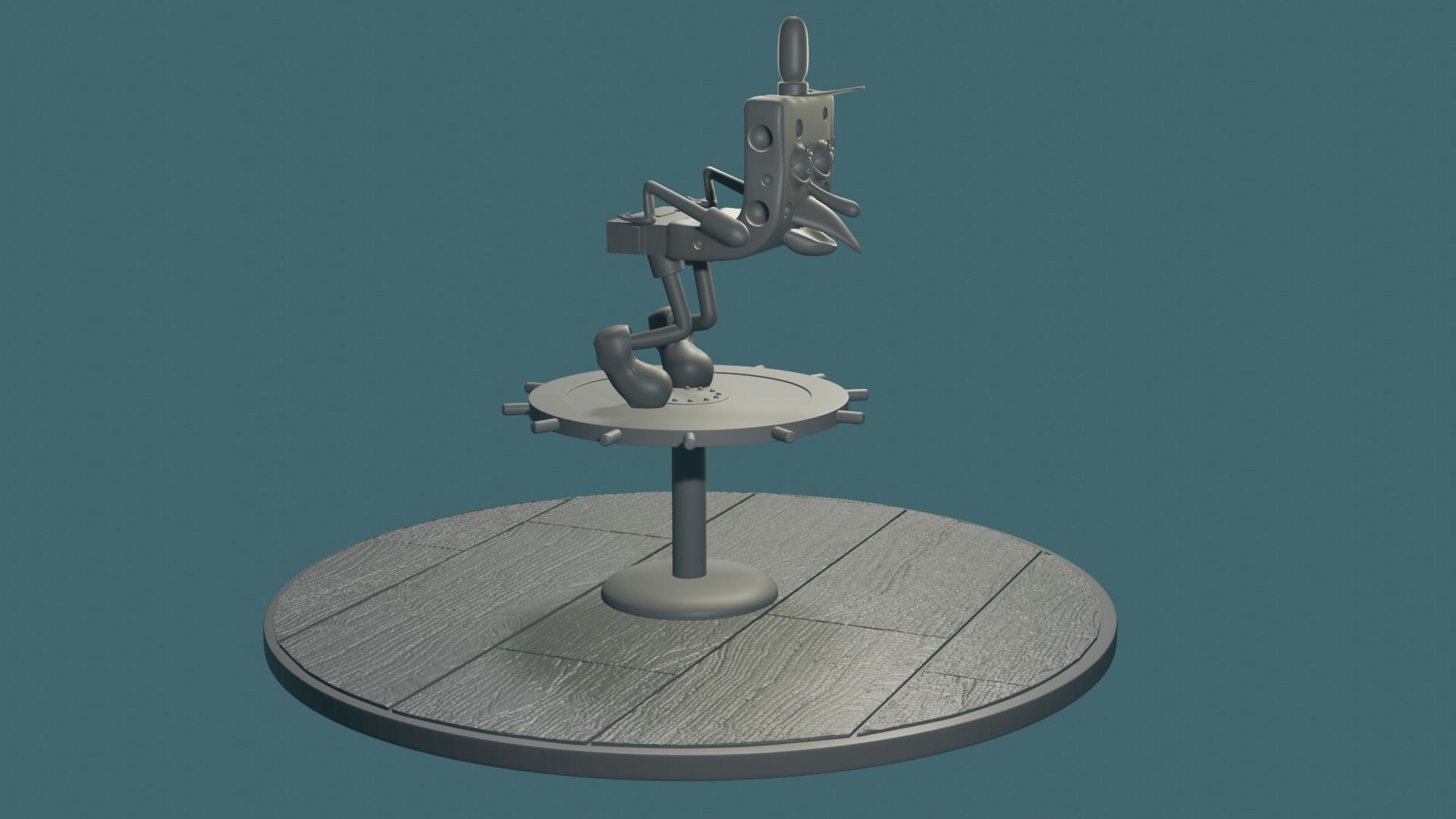 Spongebob chicken dance sculpt 3D model 3D printable | CGTrader