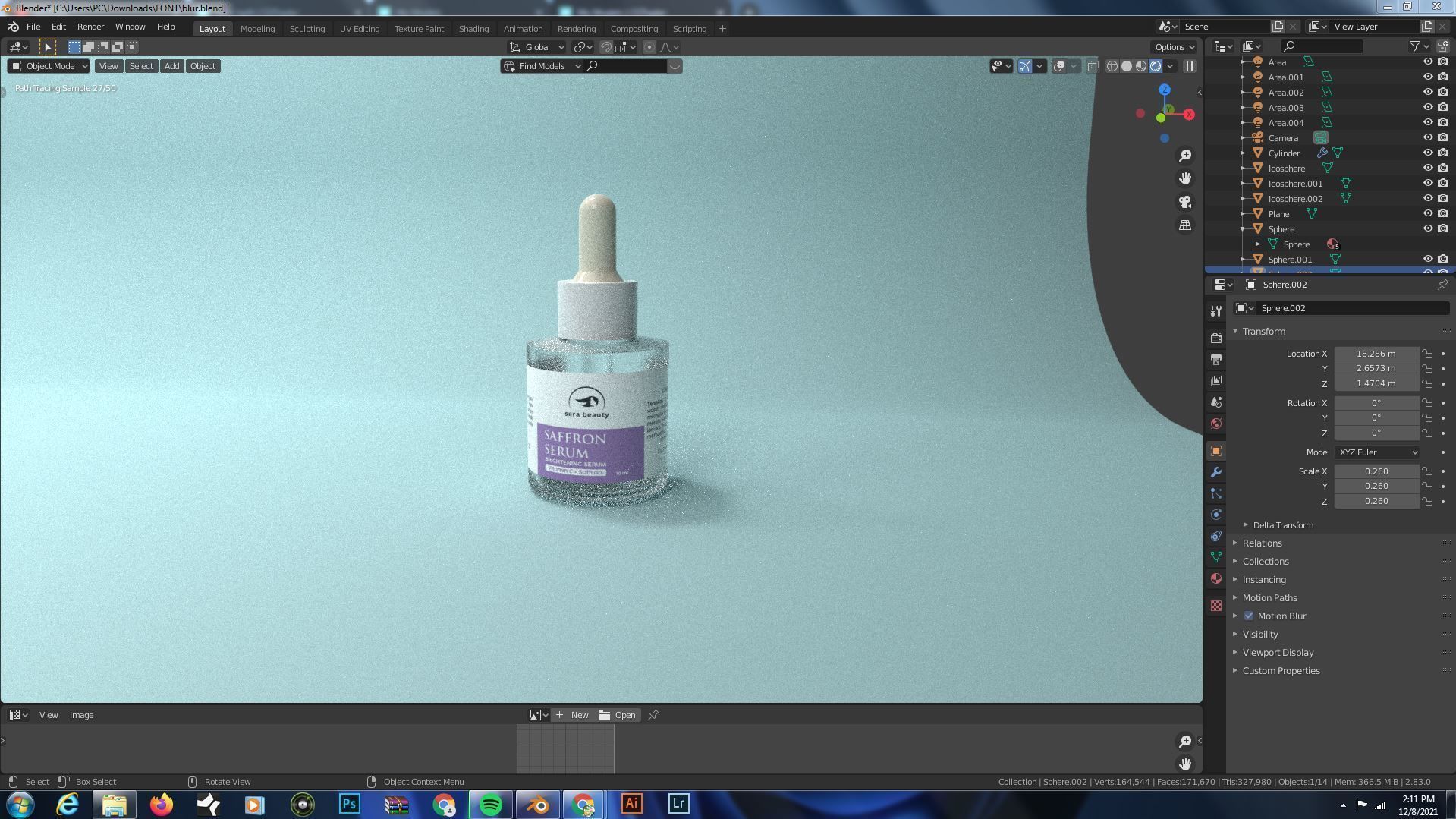Serum Cosmetics free 3D model | CGTrader