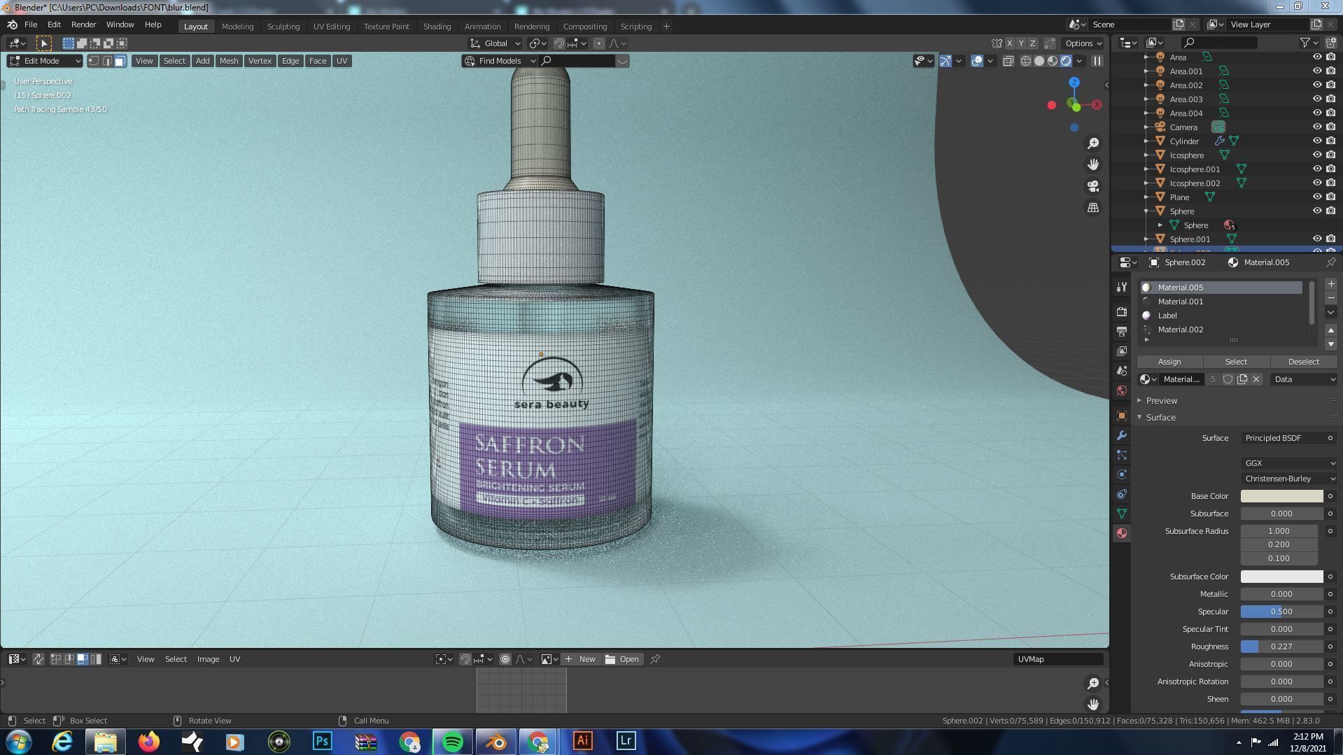 Serum Cosmetics free 3D model | CGTrader