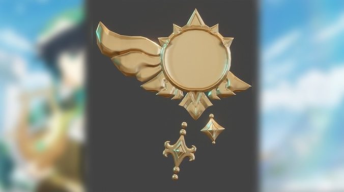 VENTI vision Genshin Impact 3D model 3D printable | CGTrader