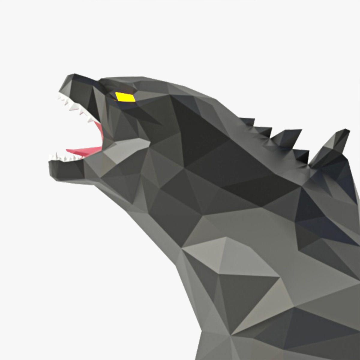 3D model Godzilla polygonal Papercraft VR / AR / low-poly | CGTrader