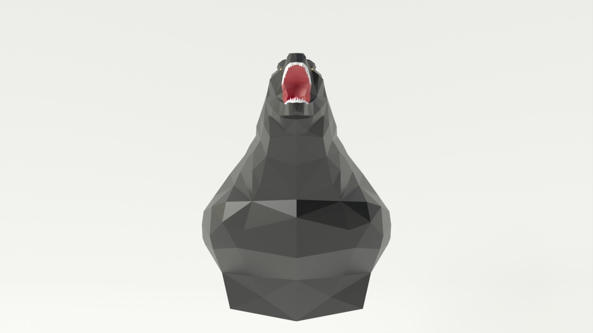 3D model Godzilla polygonal Papercraft VR / AR / low-poly | CGTrader