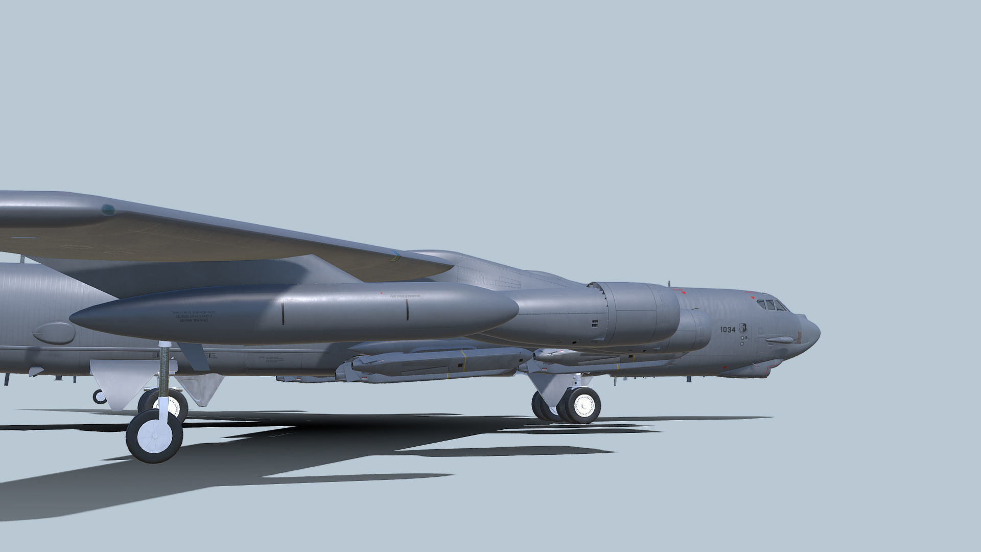 Boeing B-52H Stratofortress 3D model | CGTrader