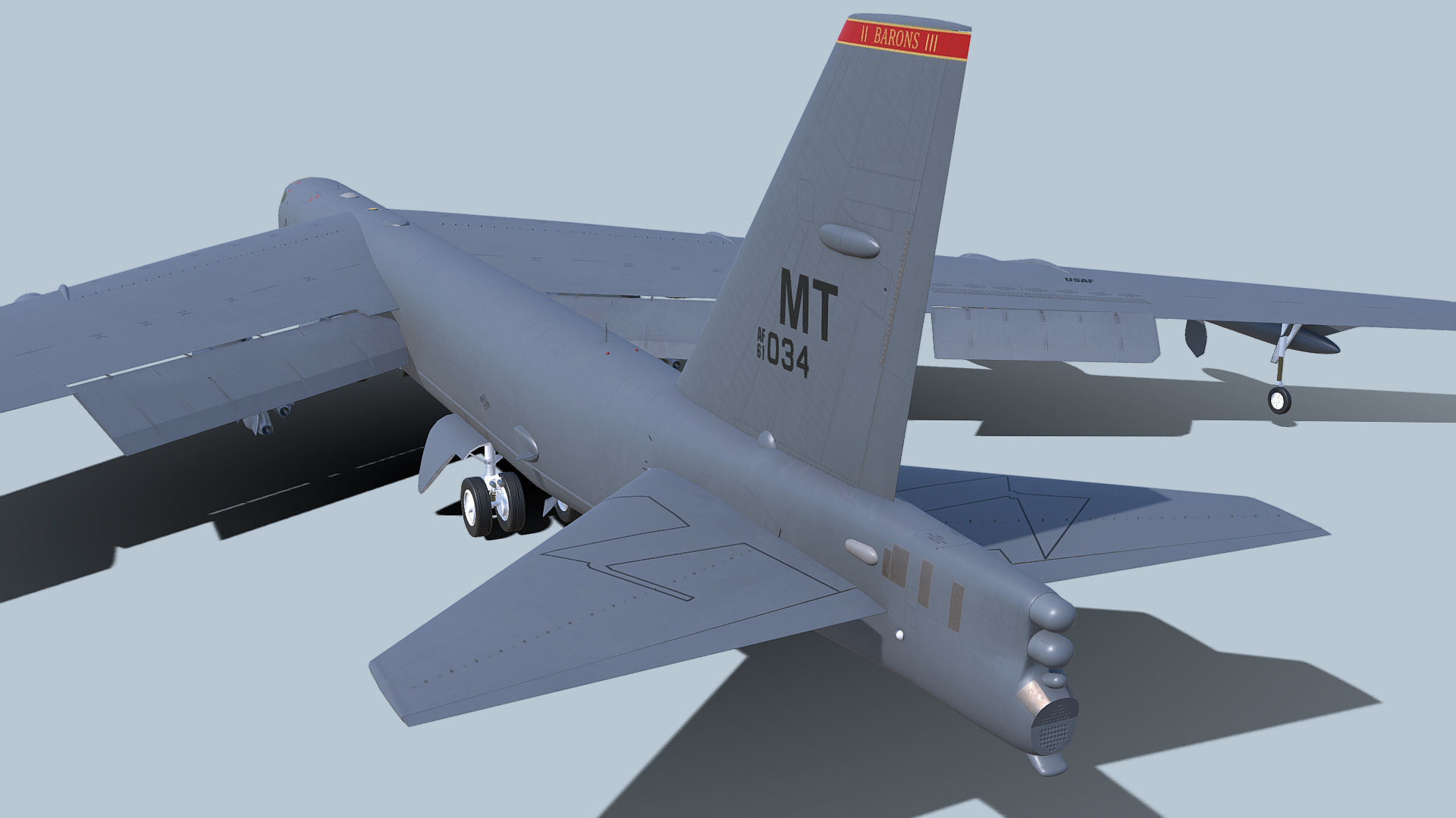 Boeing B-52H Stratofortress 3D model | CGTrader