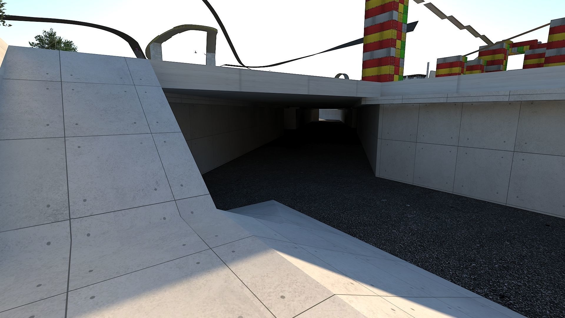 3D model Car Stunt and Show Area Ramps Drift and More VR / AR / low ...