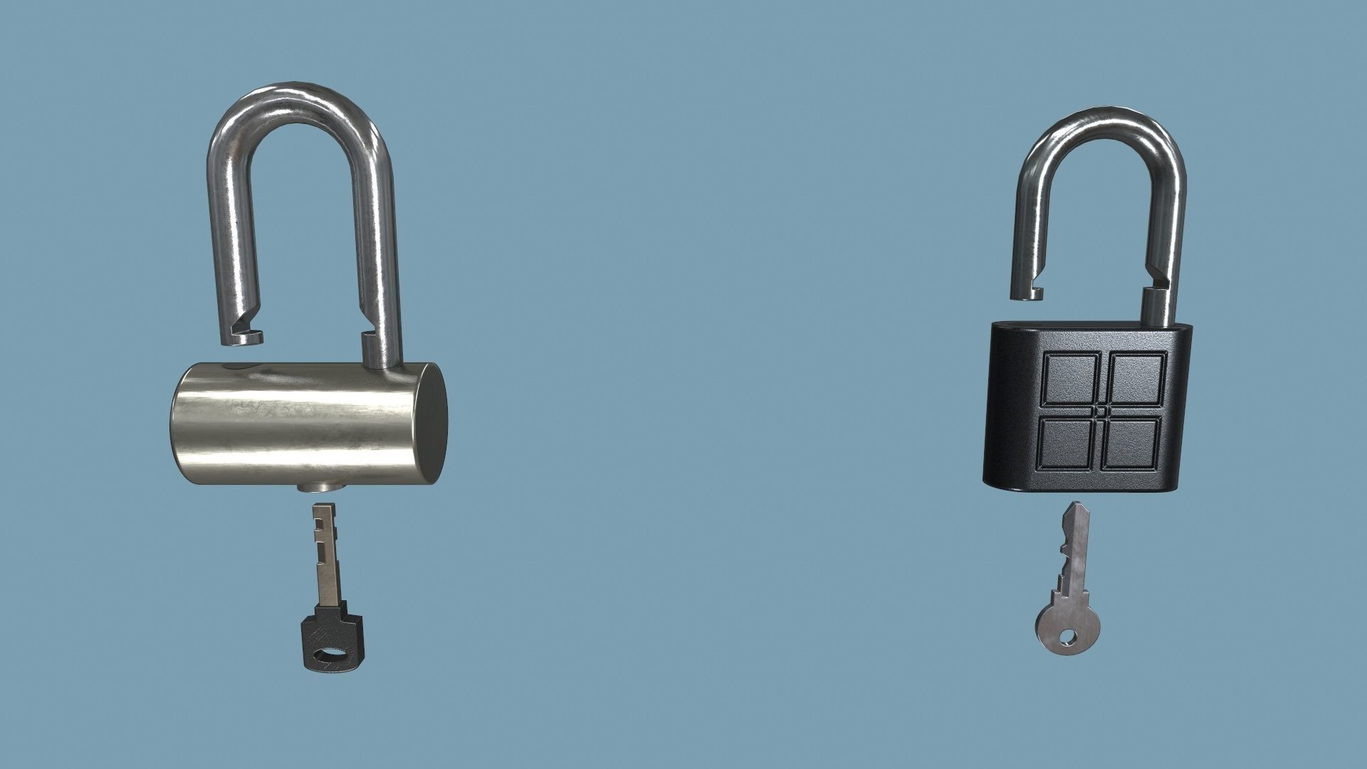3D model Padlocks Pack VR / AR / low-poly | CGTrader