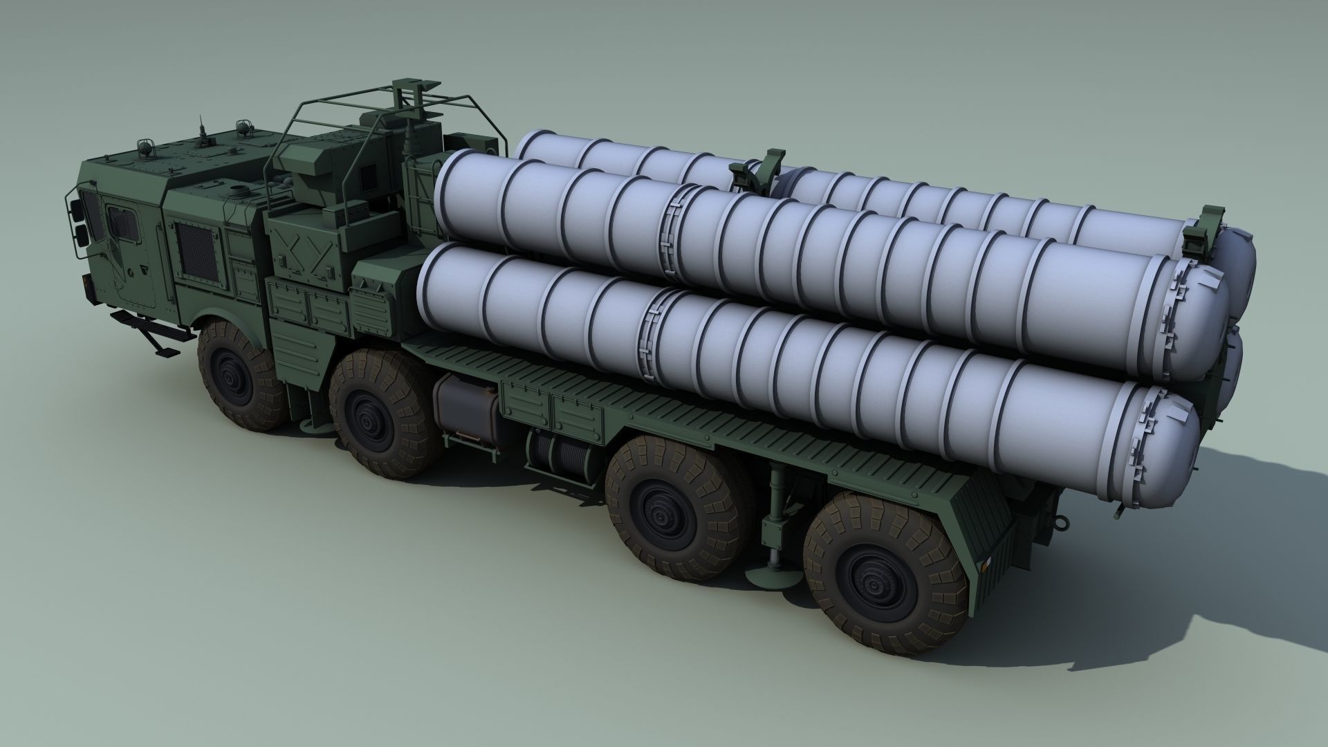 40N6 AS400 rocket launcher free 3D model | CGTrader