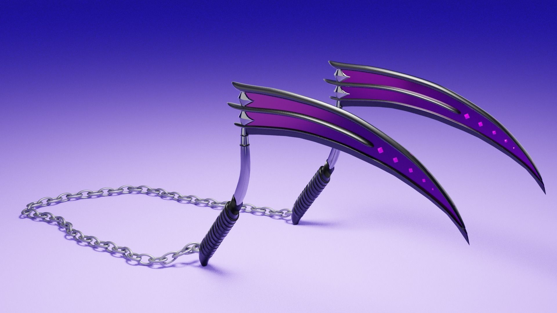 3D model Purple Scythe VR / AR / low-poly | CGTrader