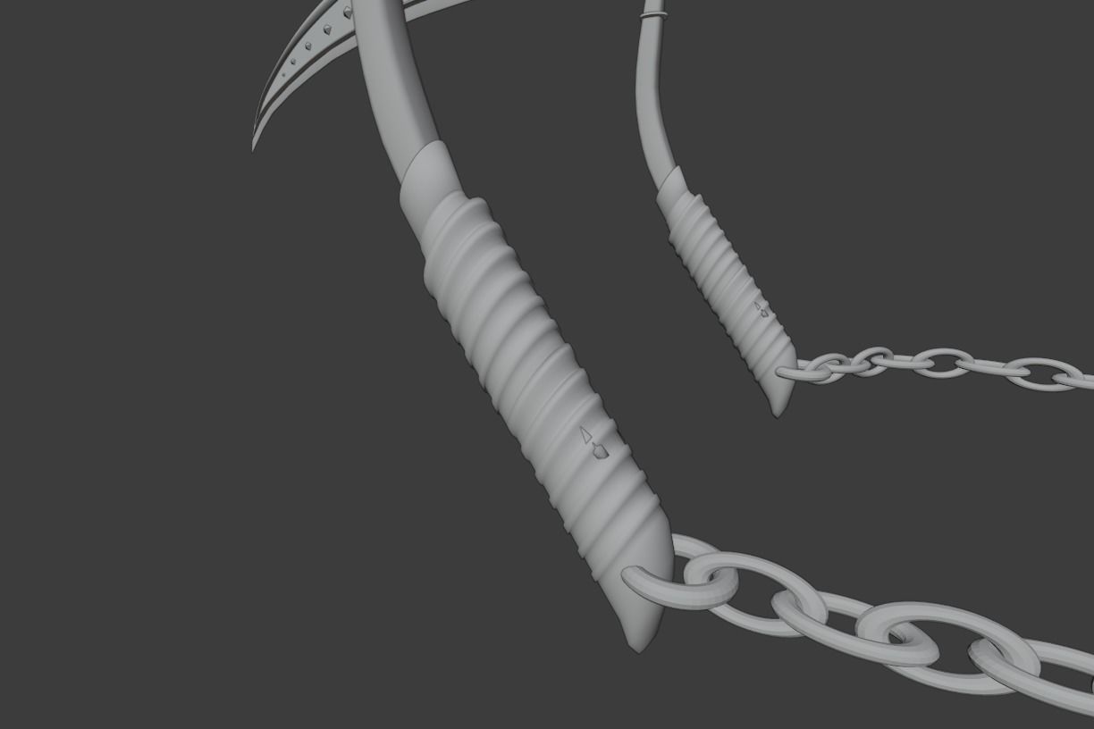 3D model Purple Scythe VR / AR / low-poly | CGTrader