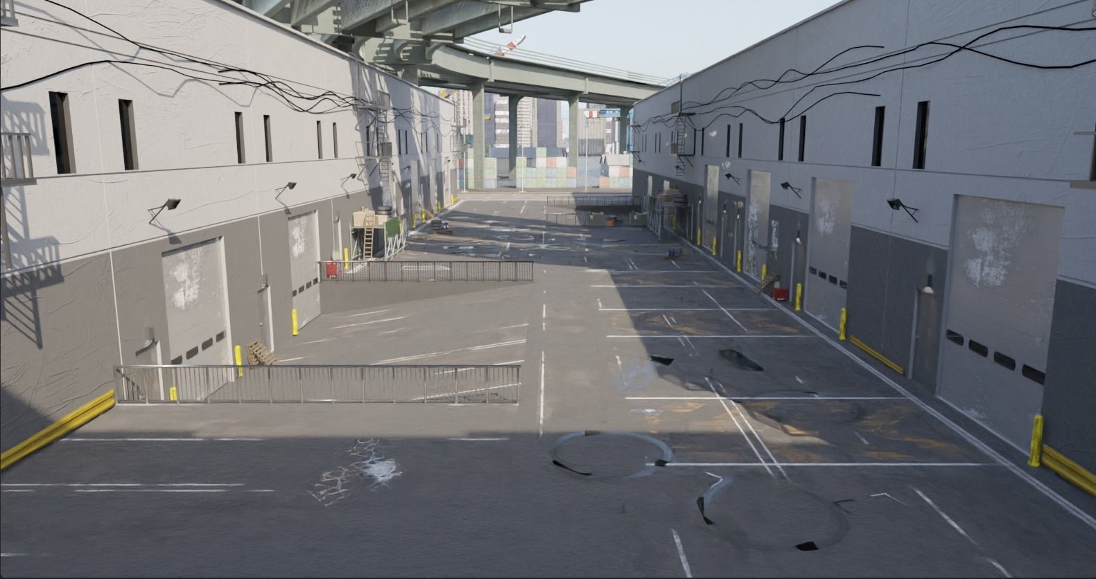 3D model Garage alleyway street VR / AR / low-poly | CGTrader