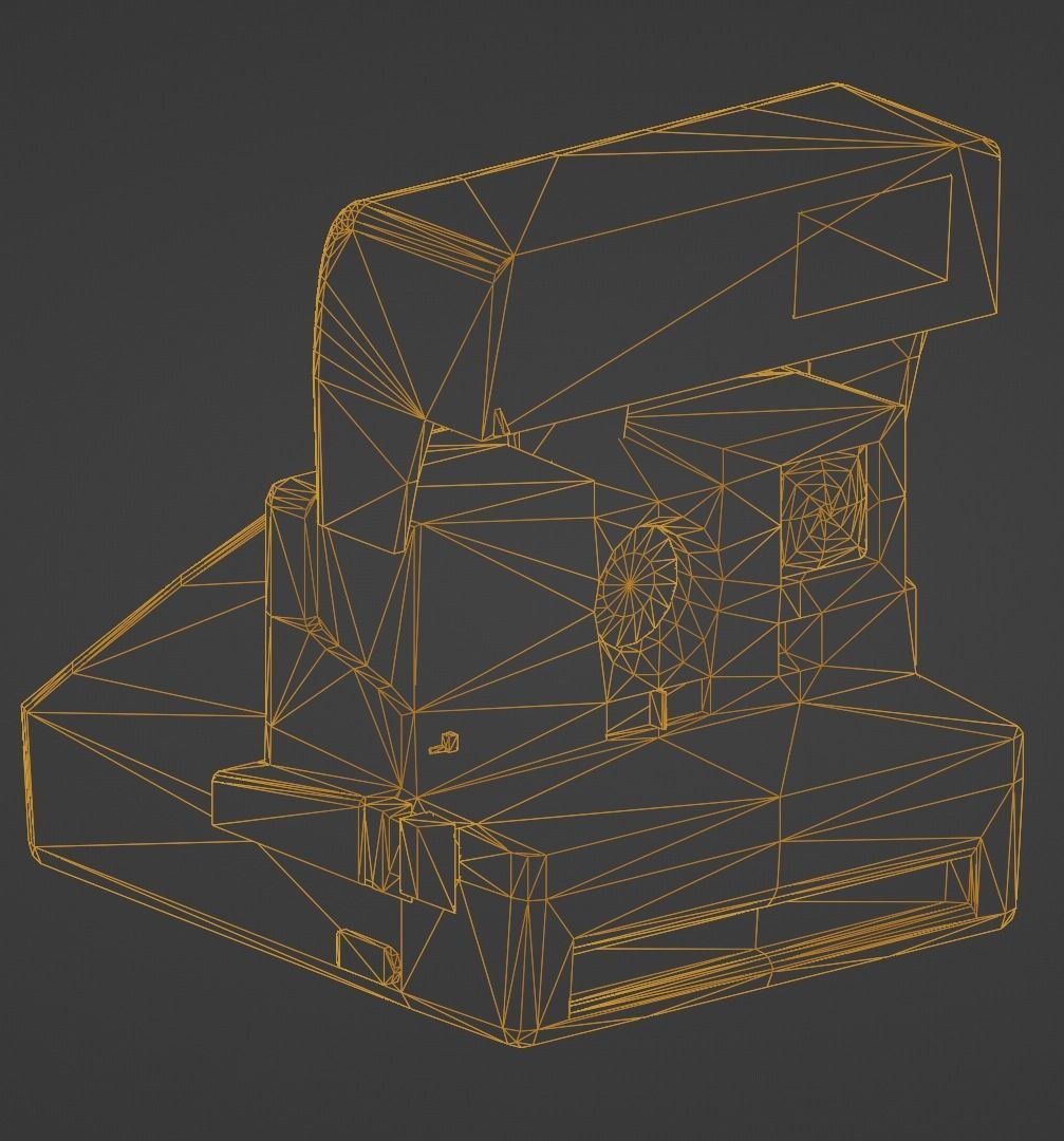 3D model Polaroid 636 Closeup VR / AR / low-poly | CGTrader