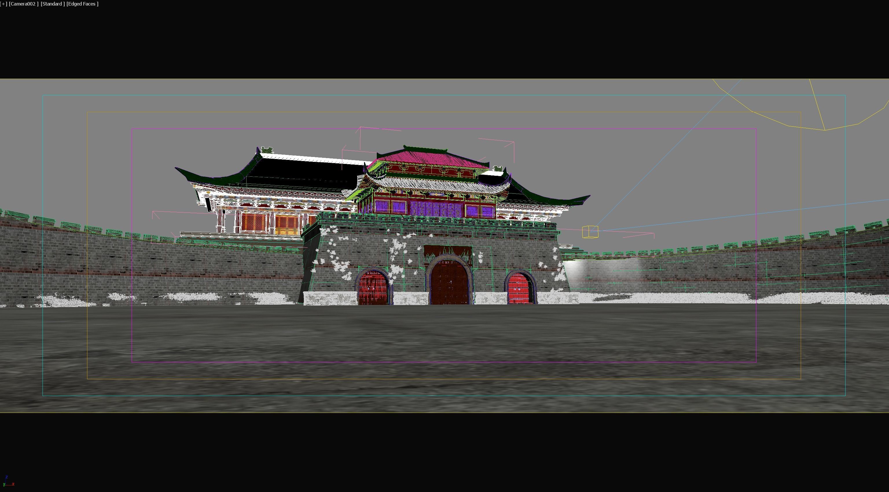 City wall ancient city gate realistic 3D model | CGTrader
