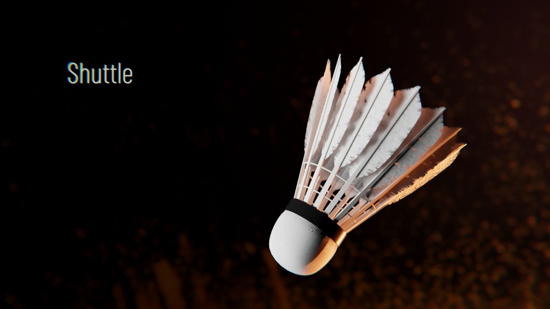 Badminton Shuttlecock Fire 3D model | CGTrader