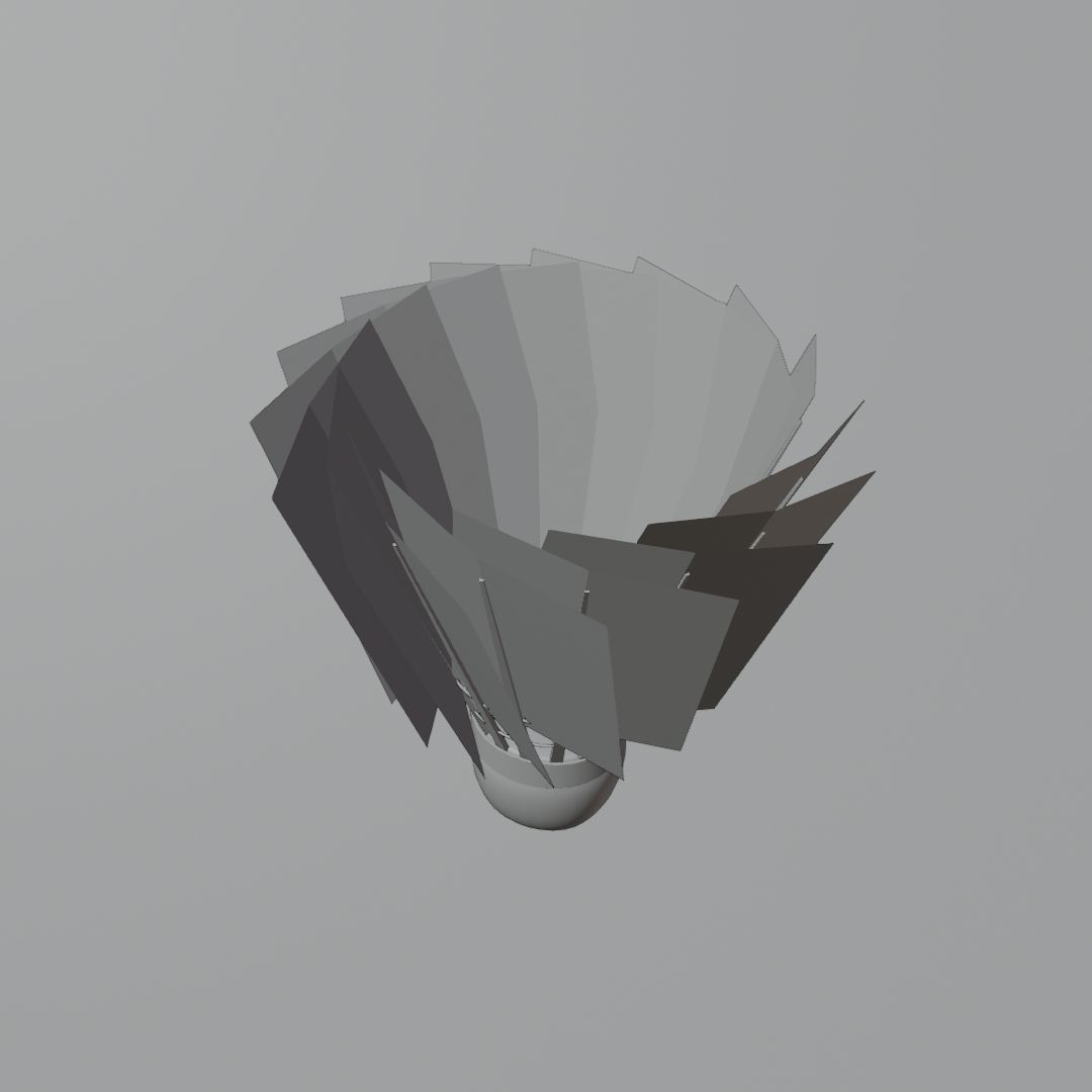 Badminton Shuttlecock Fire 3D model | CGTrader