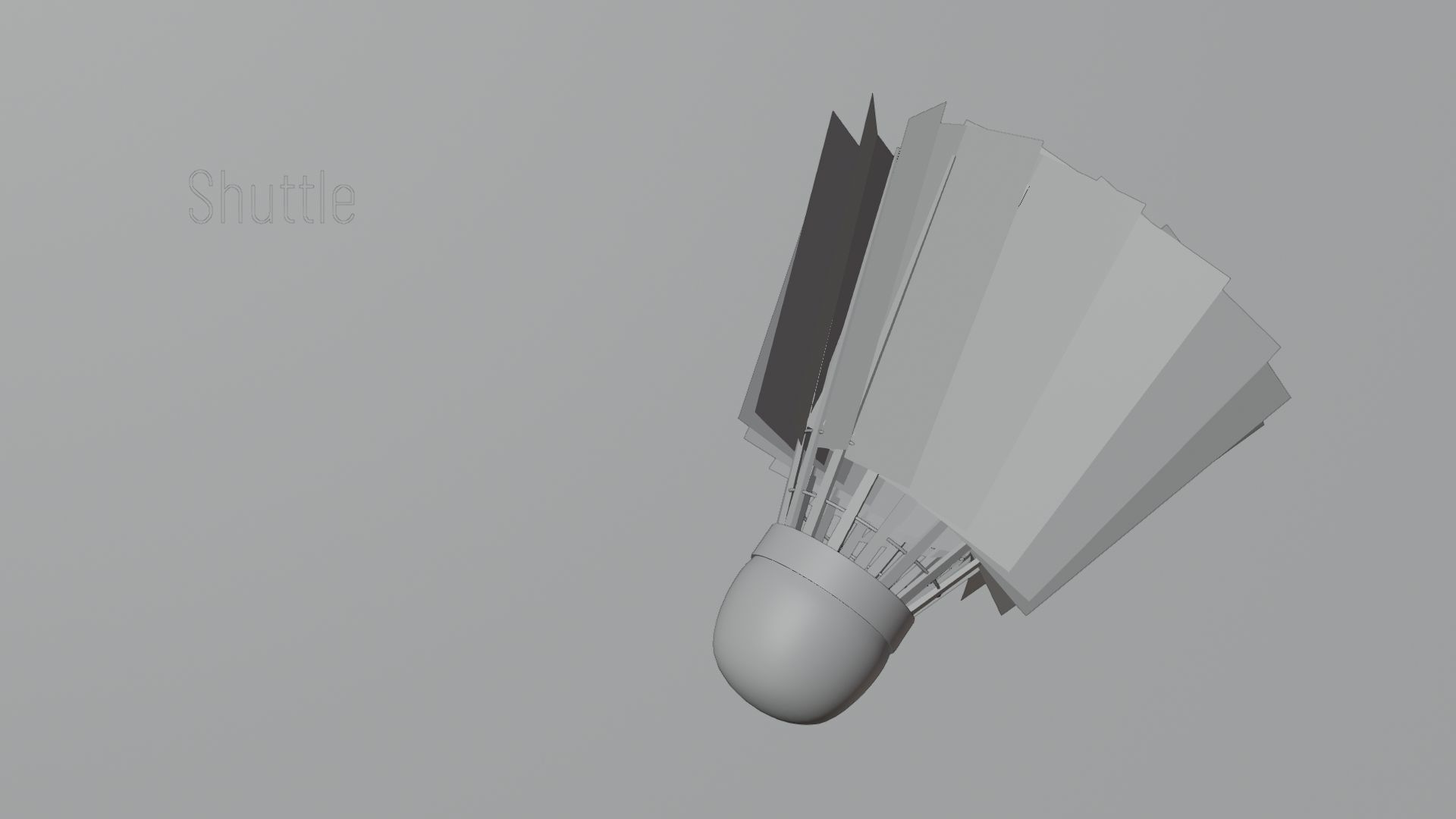 Badminton Shuttlecock Fire 3D model | CGTrader