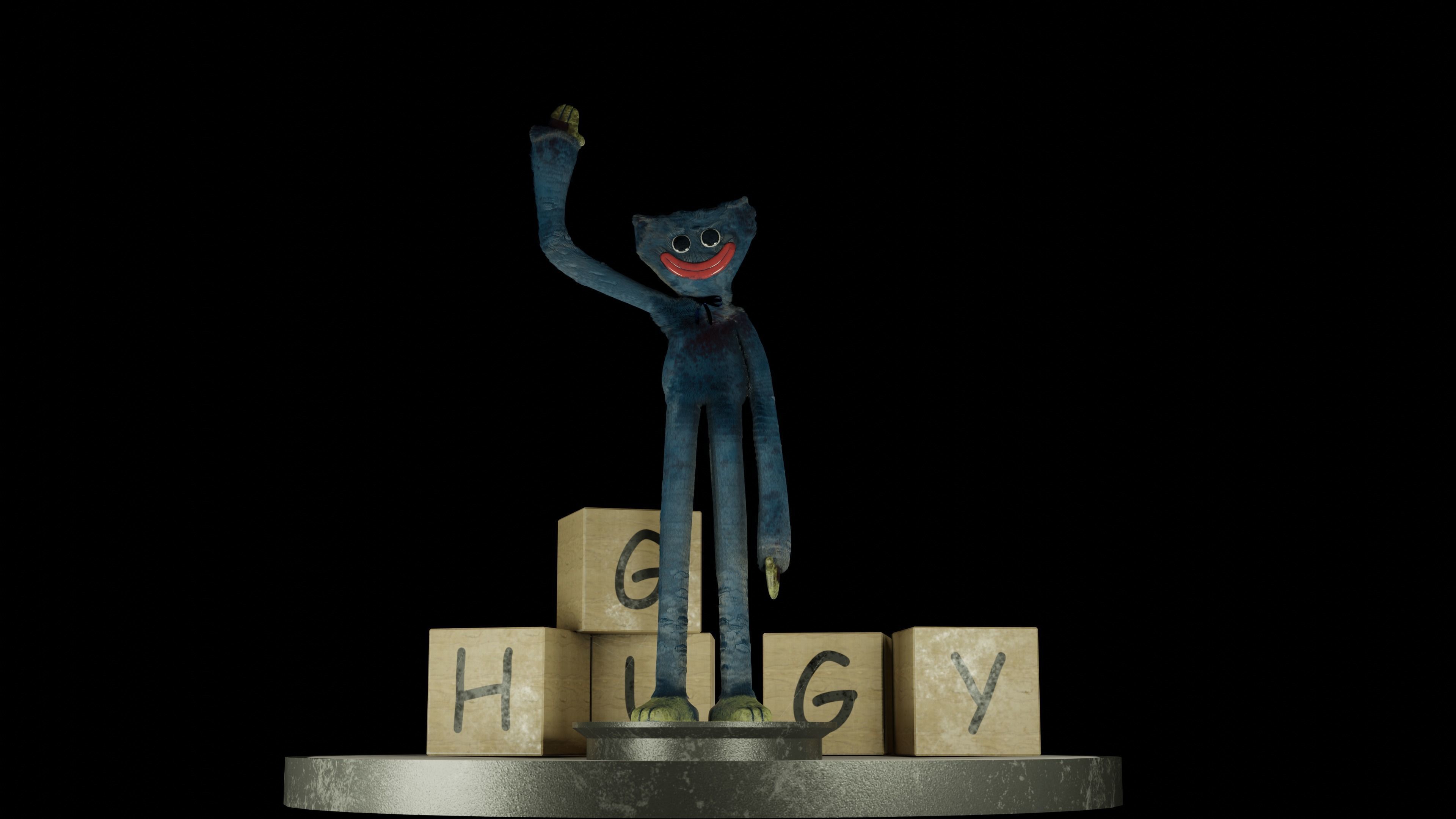 3D model Huggy Wuggy - Poppy Playtime VR / AR / low-poly | CGTrader