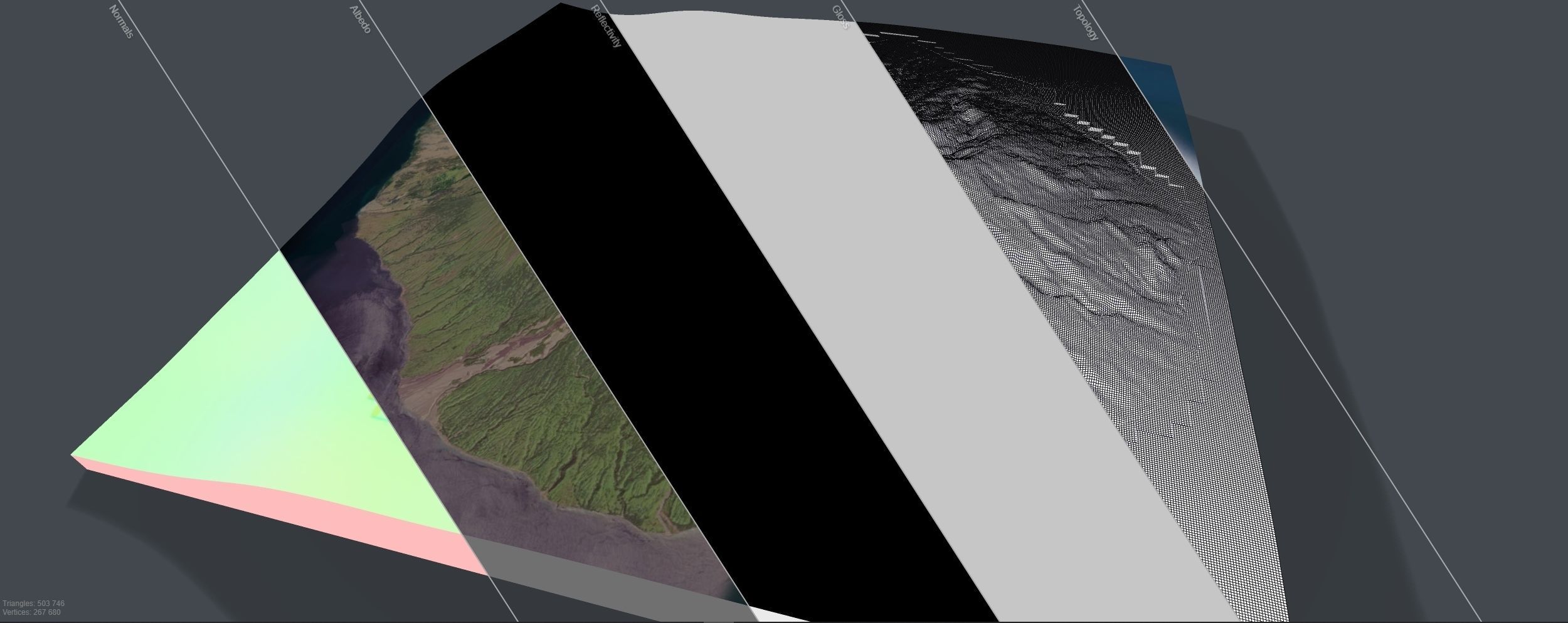 Mountain landscape Bima Bontoh Indonesia Sangeang Api 1949 3D model ...