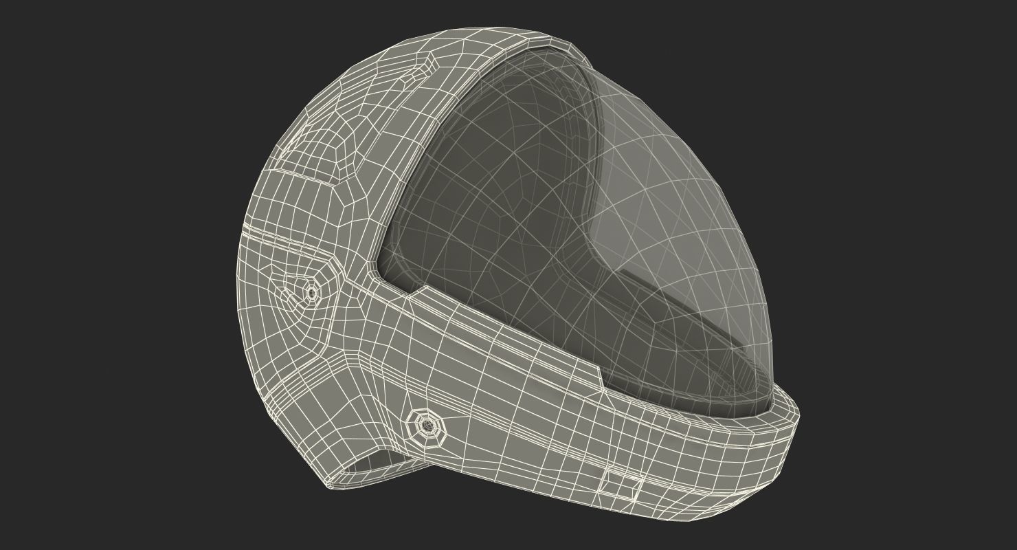 Futuristic Space Helmet 3D model | CGTrader