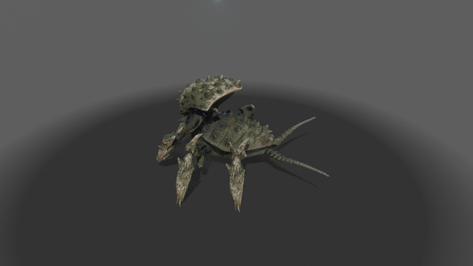 3D model Low poly Model of the character Mutant Crab VR / AR / low-poly ...