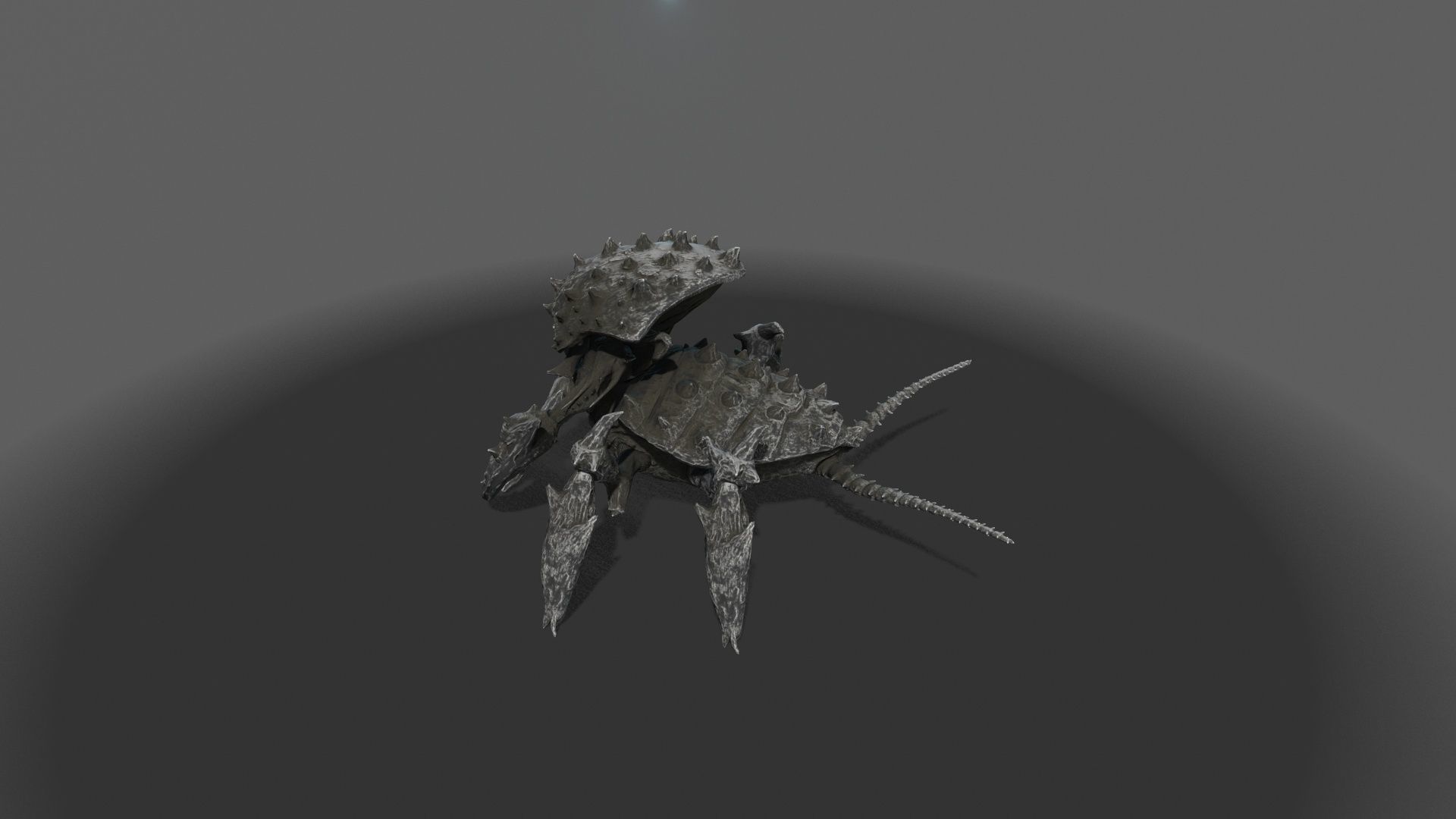 3D model Low poly Model of the character Mutant Crab VR / AR / low-poly ...