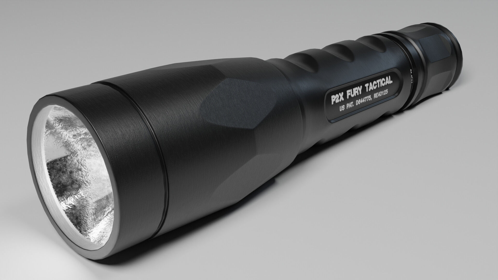 3d TACTICAL FLASHLIGHT LED 3D model | CGTrader