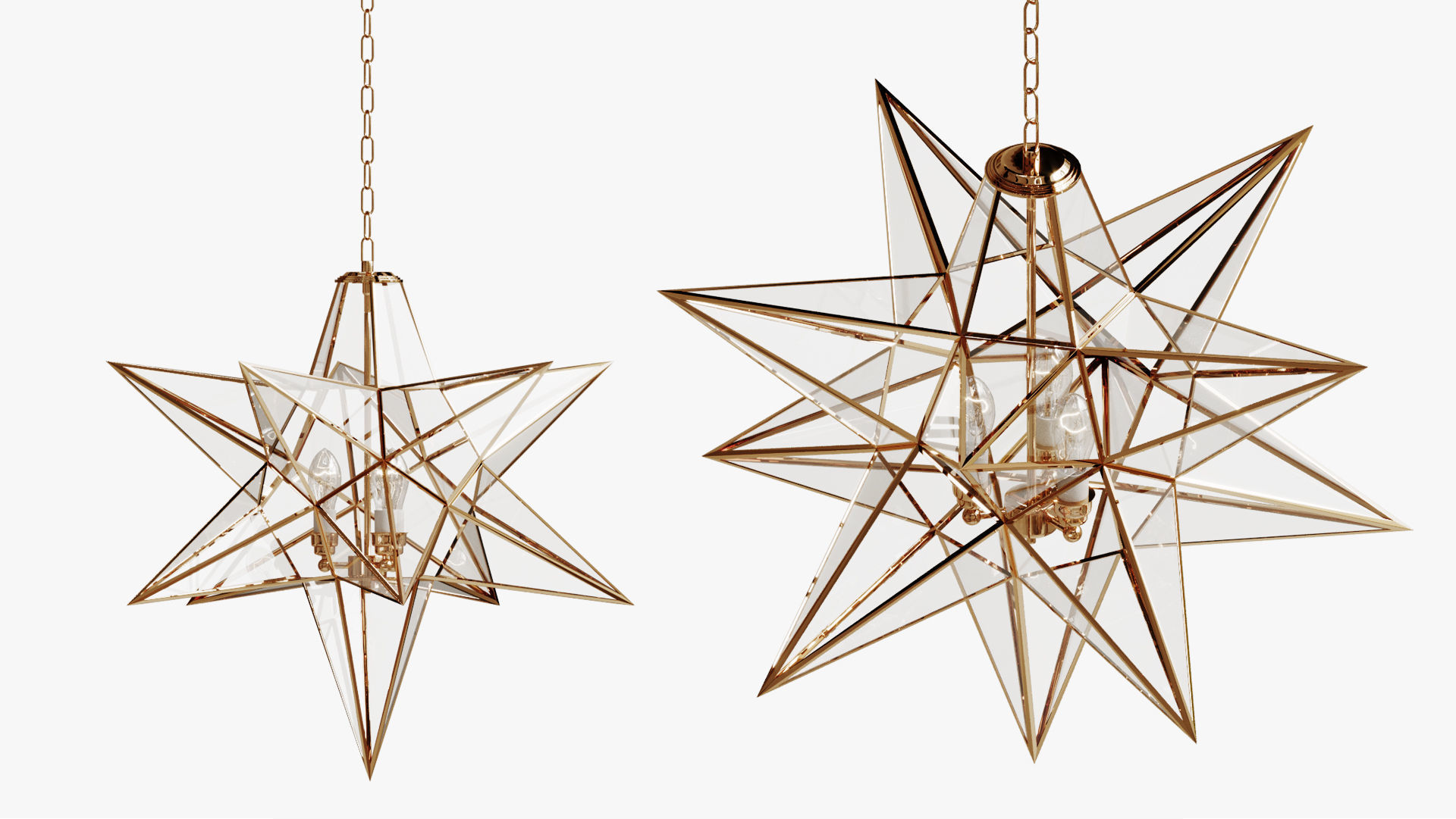 CEILING LIGHT STAR 3D model | CGTrader