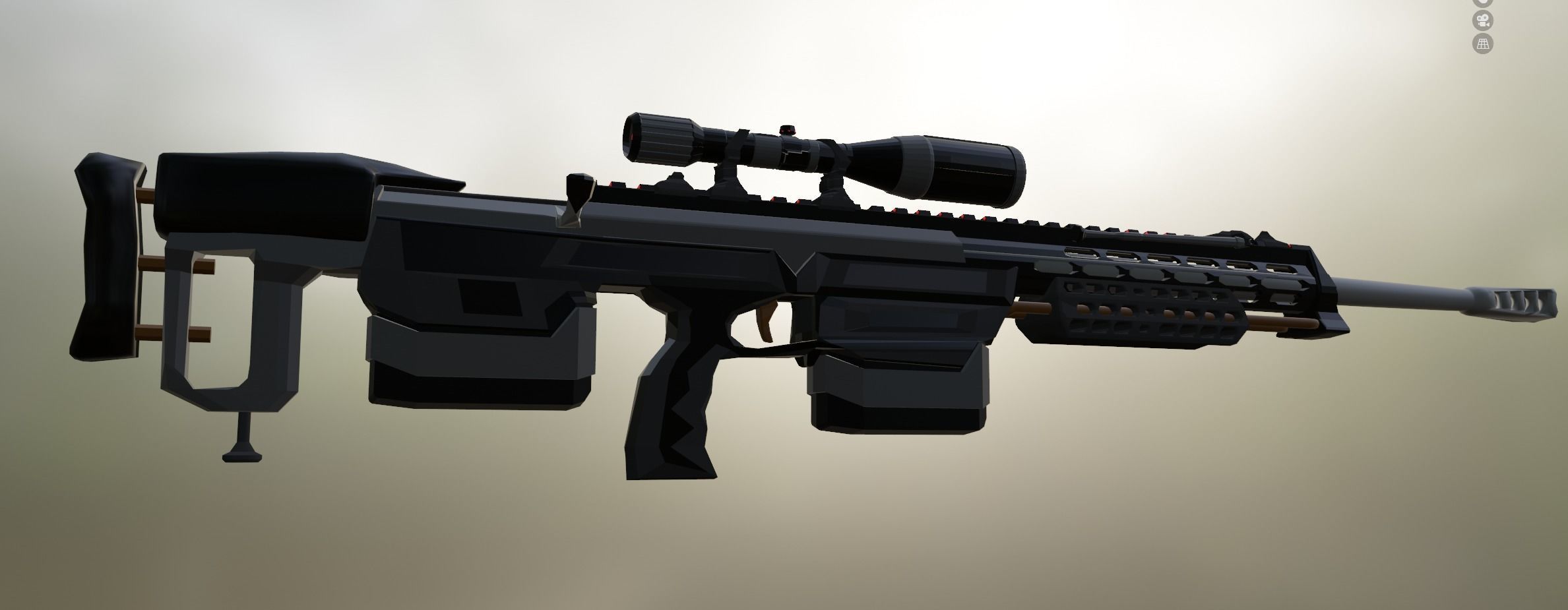 3D model DSR 50 BLACK OPS 2 INSPIRED VR / AR / low-poly | CGTrader