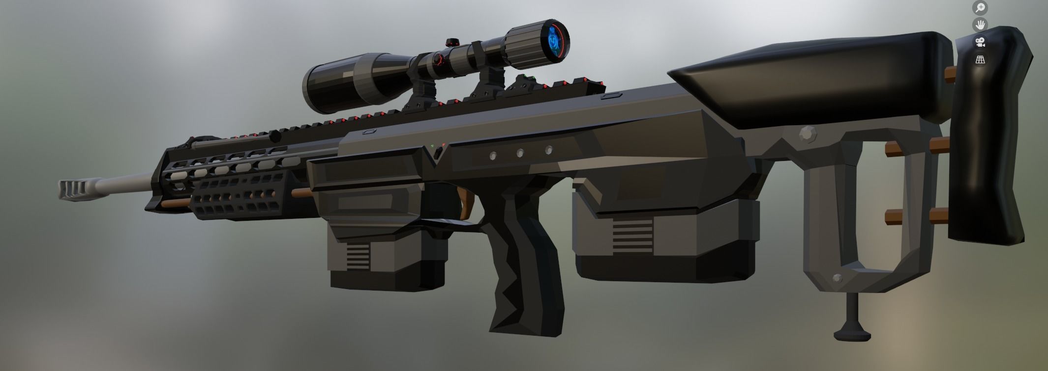 3D model DSR 50 BLACK OPS 2 INSPIRED VR / AR / low-poly | CGTrader