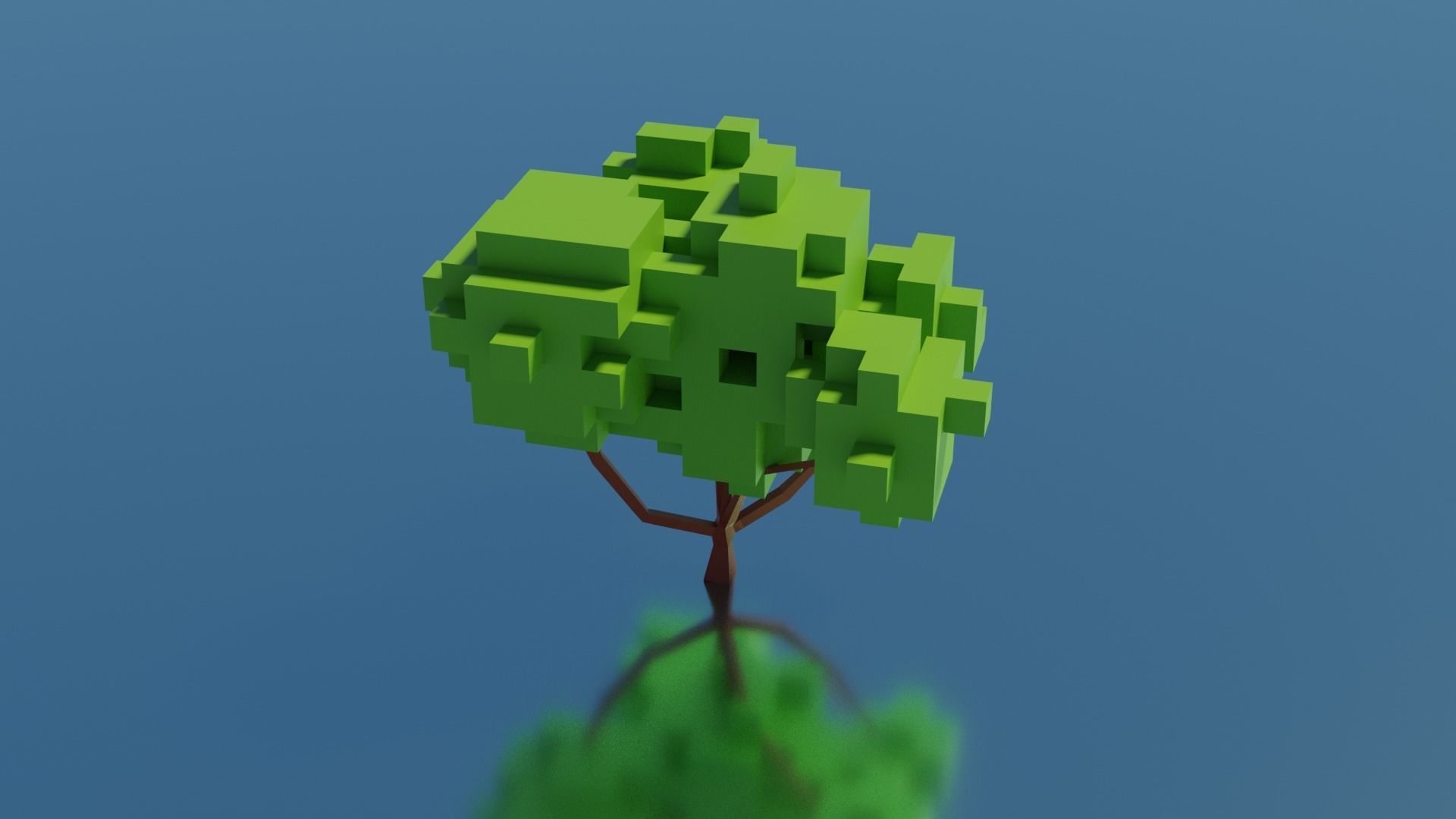 tree minecraft free 3D model | CGTrader