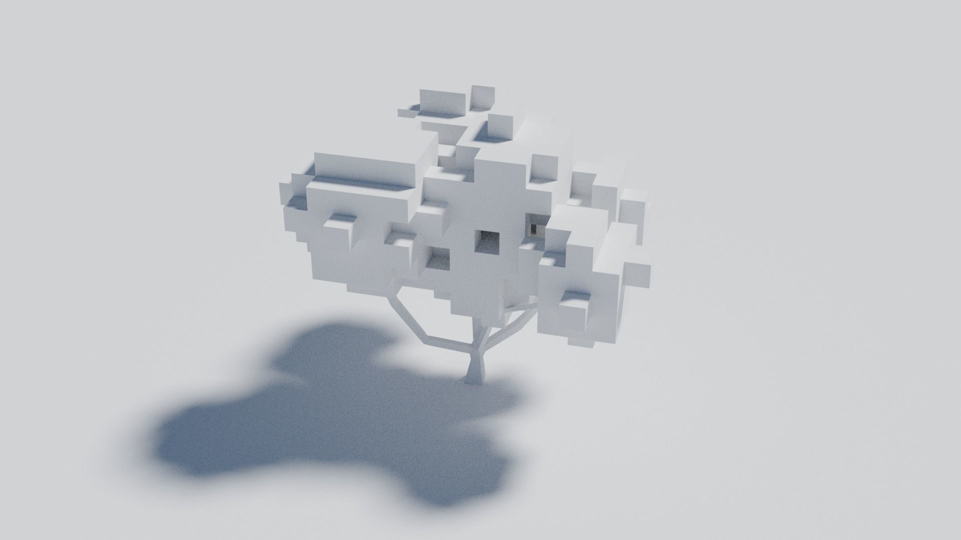 tree minecraft free 3D model | CGTrader