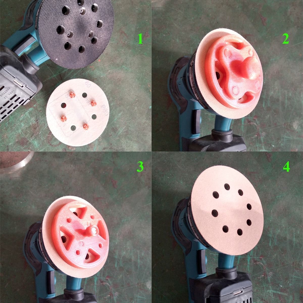 Printable Centering Orbital Sandpaper Tool 3D model 3D printable | CGTrader