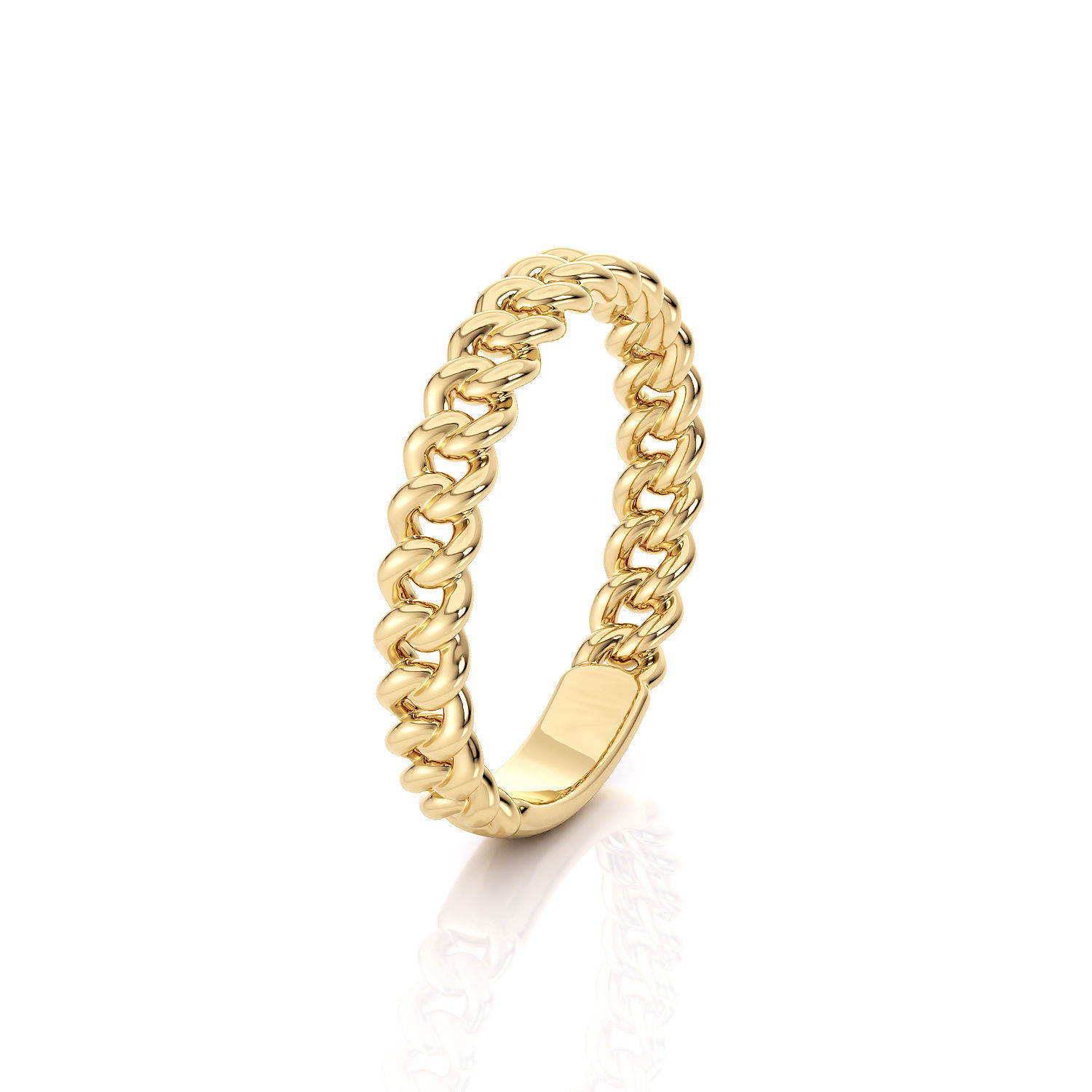 Band chain ring printable 3d model V2 3D model 3D printable | CGTrader