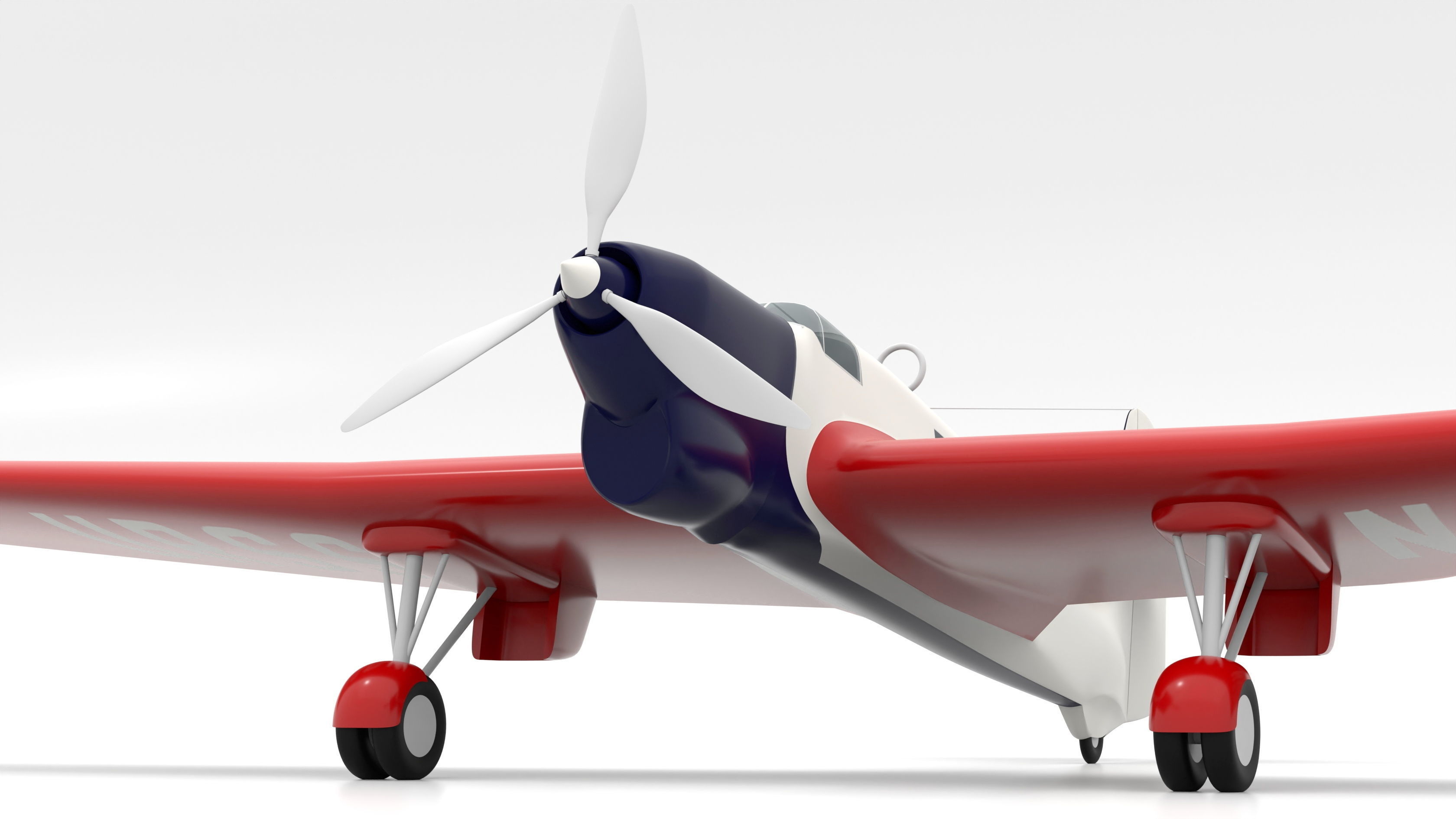 Simple Tupolev ANT-25 3D model | CGTrader
