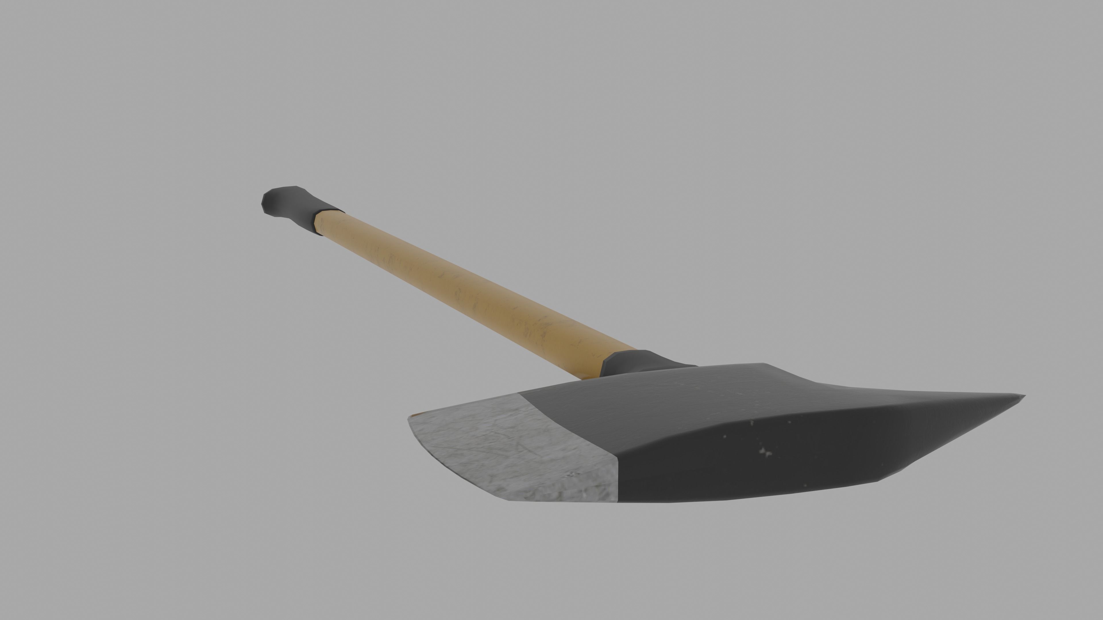 3D model Fire axe low poly 3D model PBR game ready VR / AR / low-poly ...