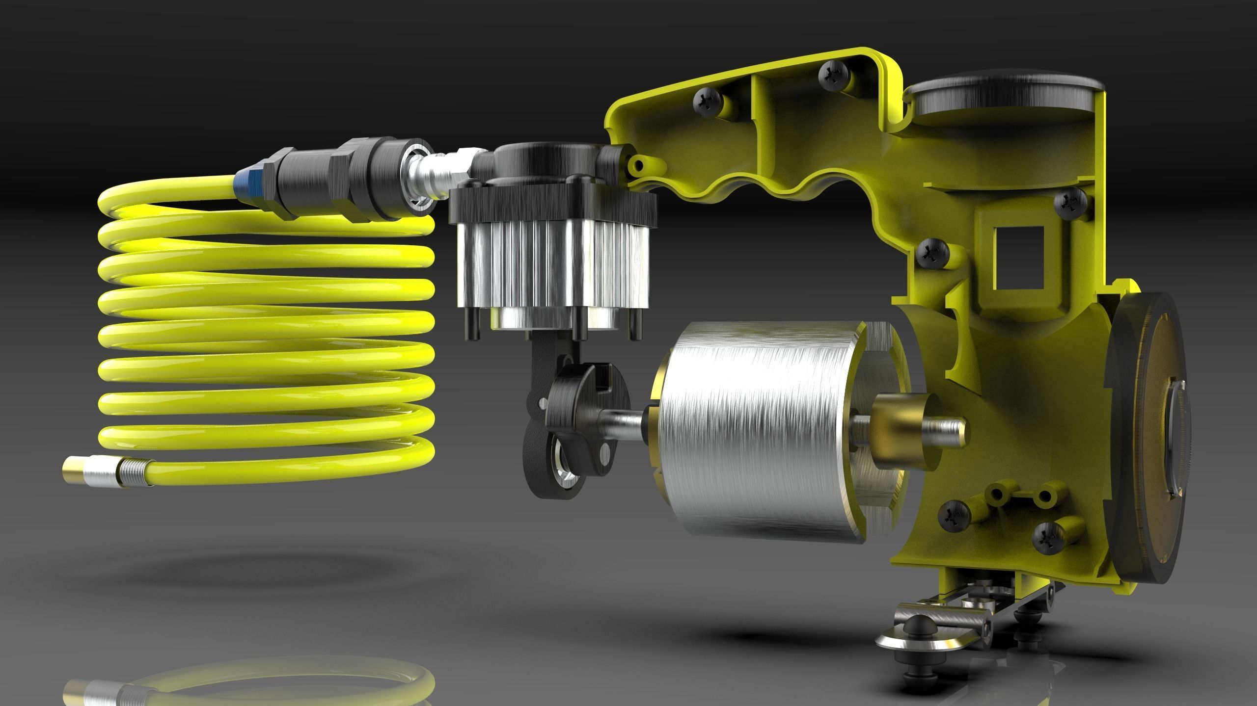 Mini Compressor 3D model animated | CGTrader