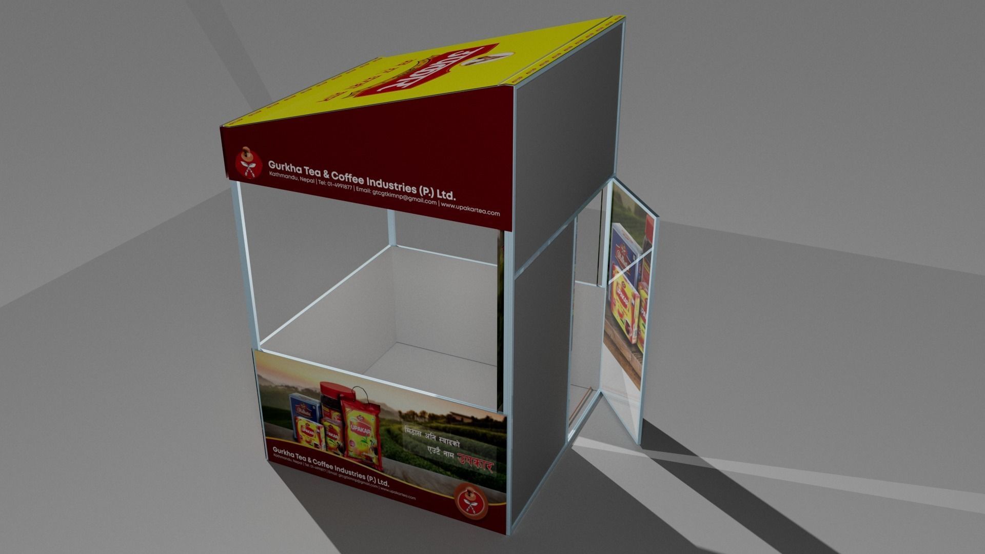 3D model Promotion Stall VR / AR / low-poly | CGTrader
