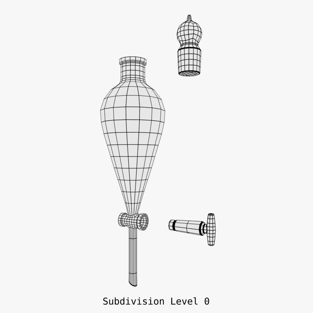 Separatory Funnel 3D model | CGTrader