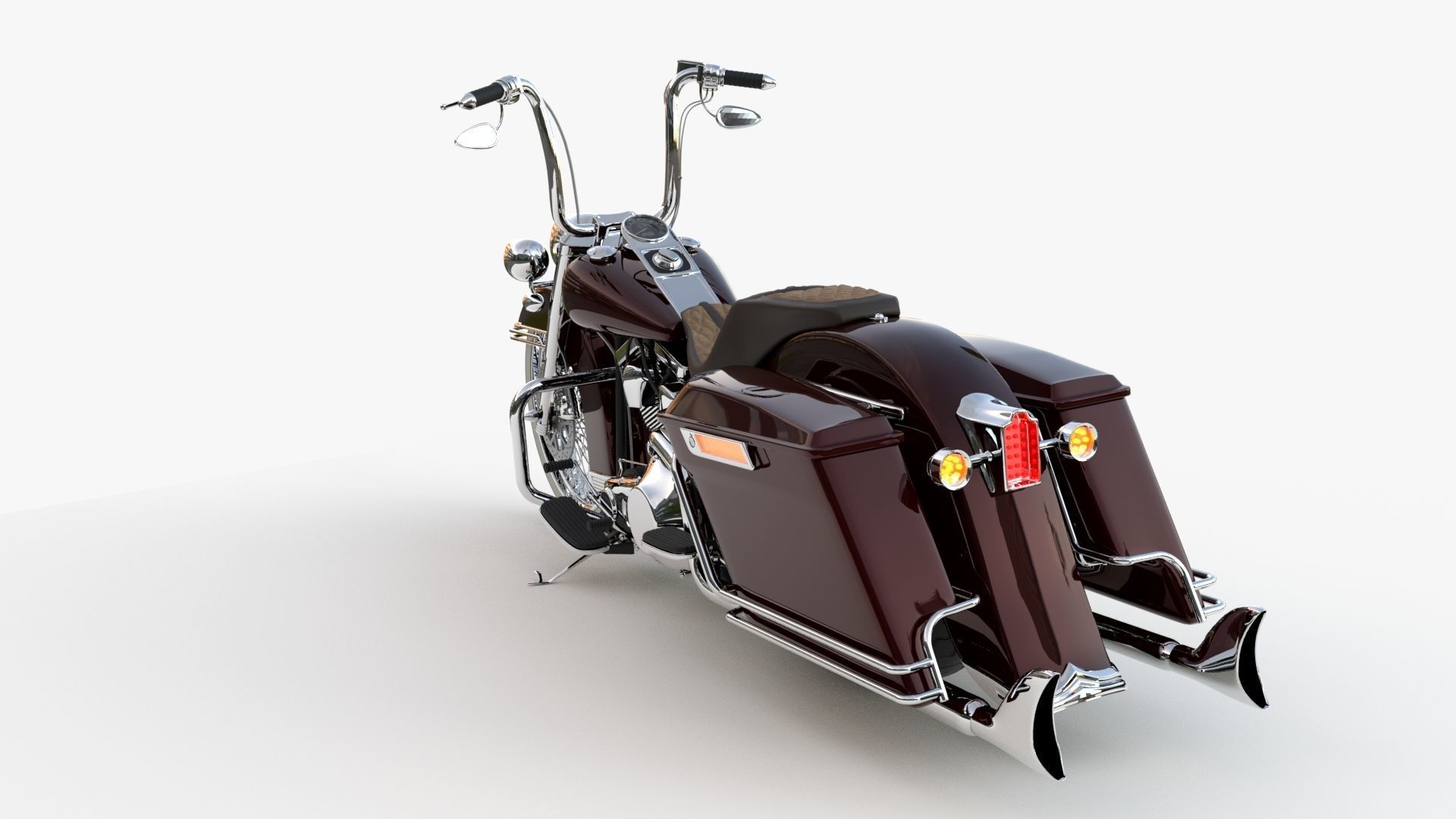 Harley Custom Bagger 3D model | CGTrader