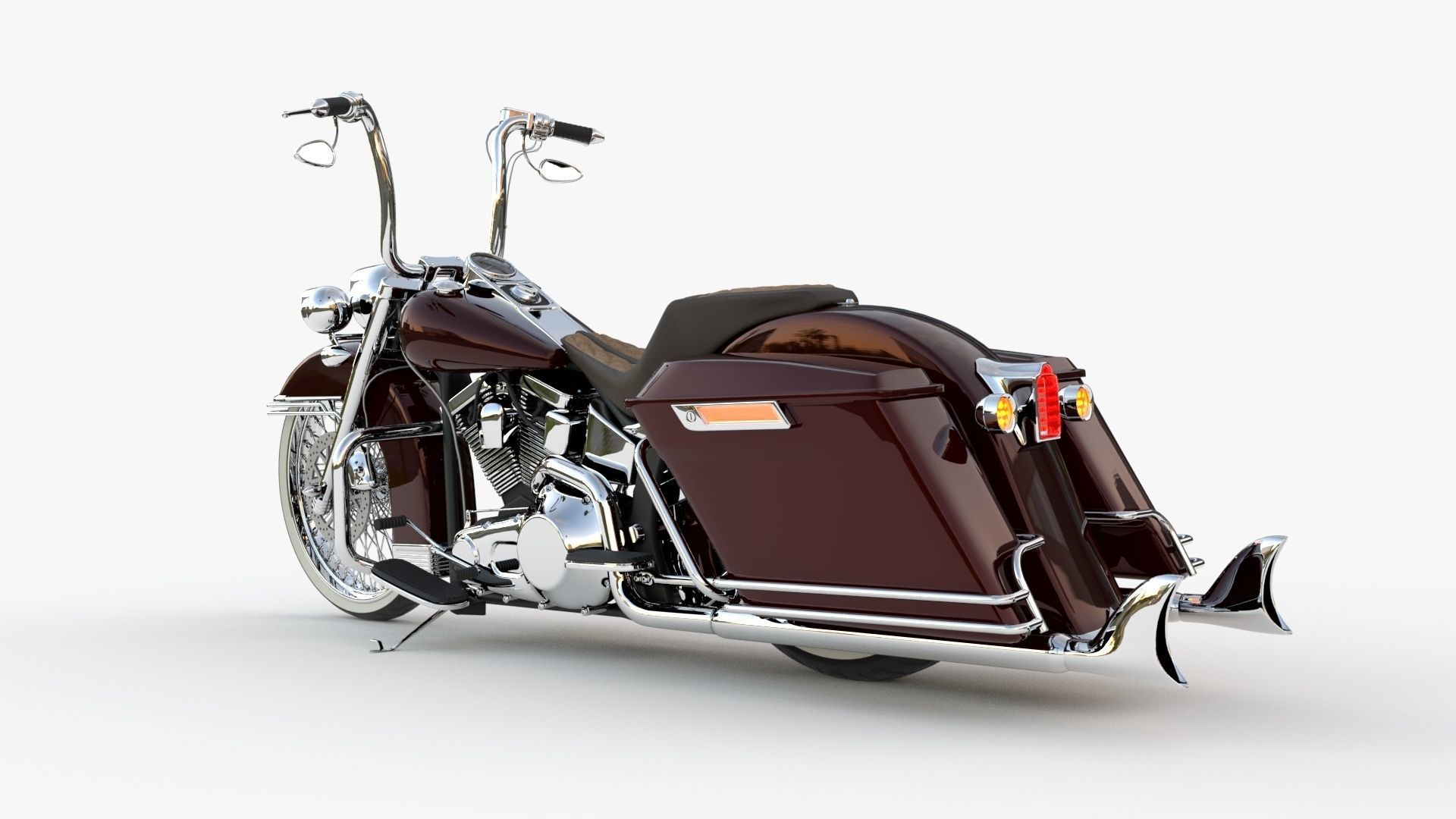 Harley Custom Bagger 3D model | CGTrader