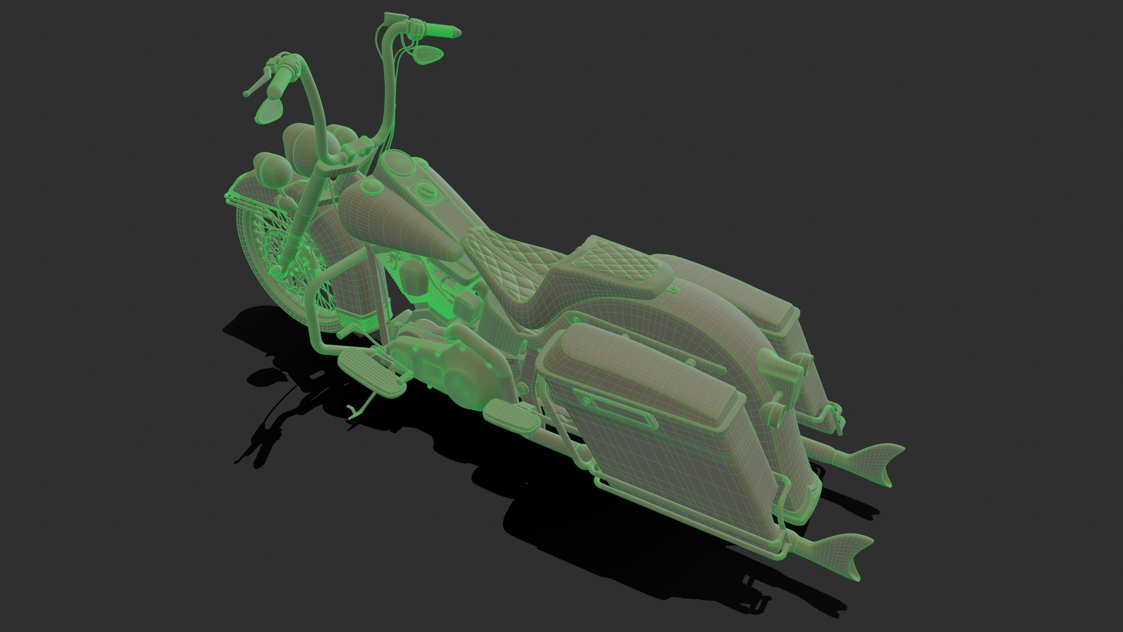 Harley Custom Bagger 3D model | CGTrader