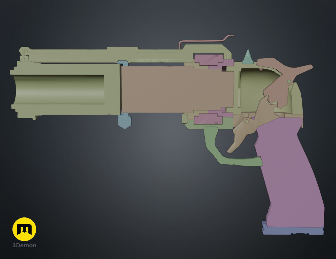 Jinx Arcane Pistol 3D model 3D printable | CGTrader