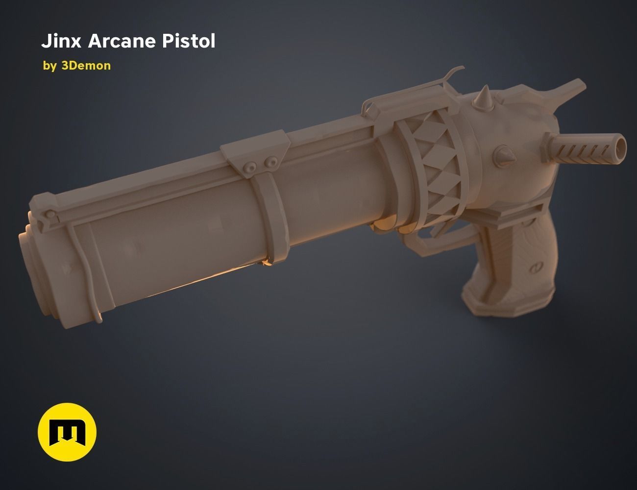 Jinx Arcane Pistol 3D model 3D printable | CGTrader