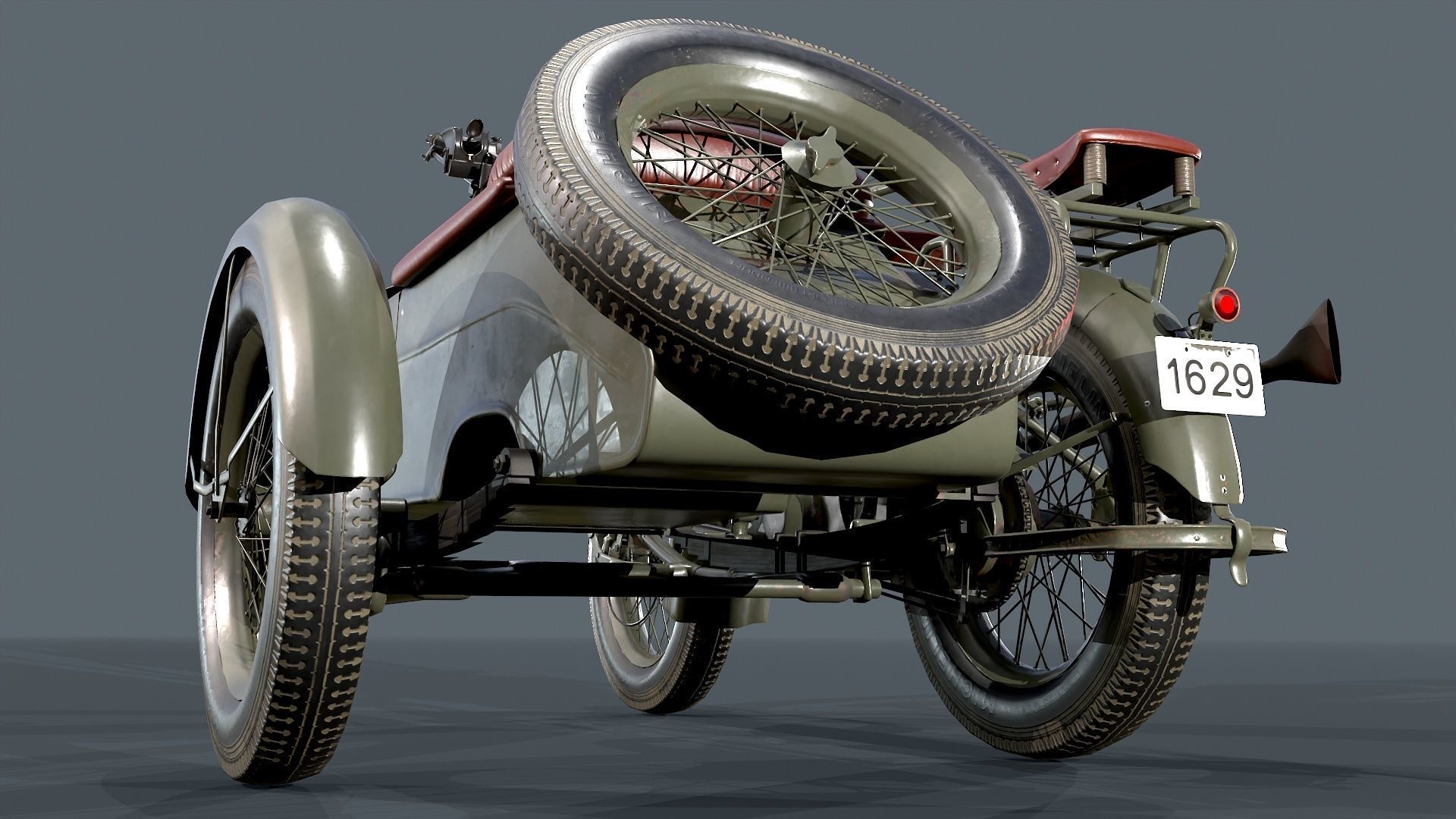 3D model Kurogane Type 95 with Nambu Type 11 machine gun VR / AR / low ...