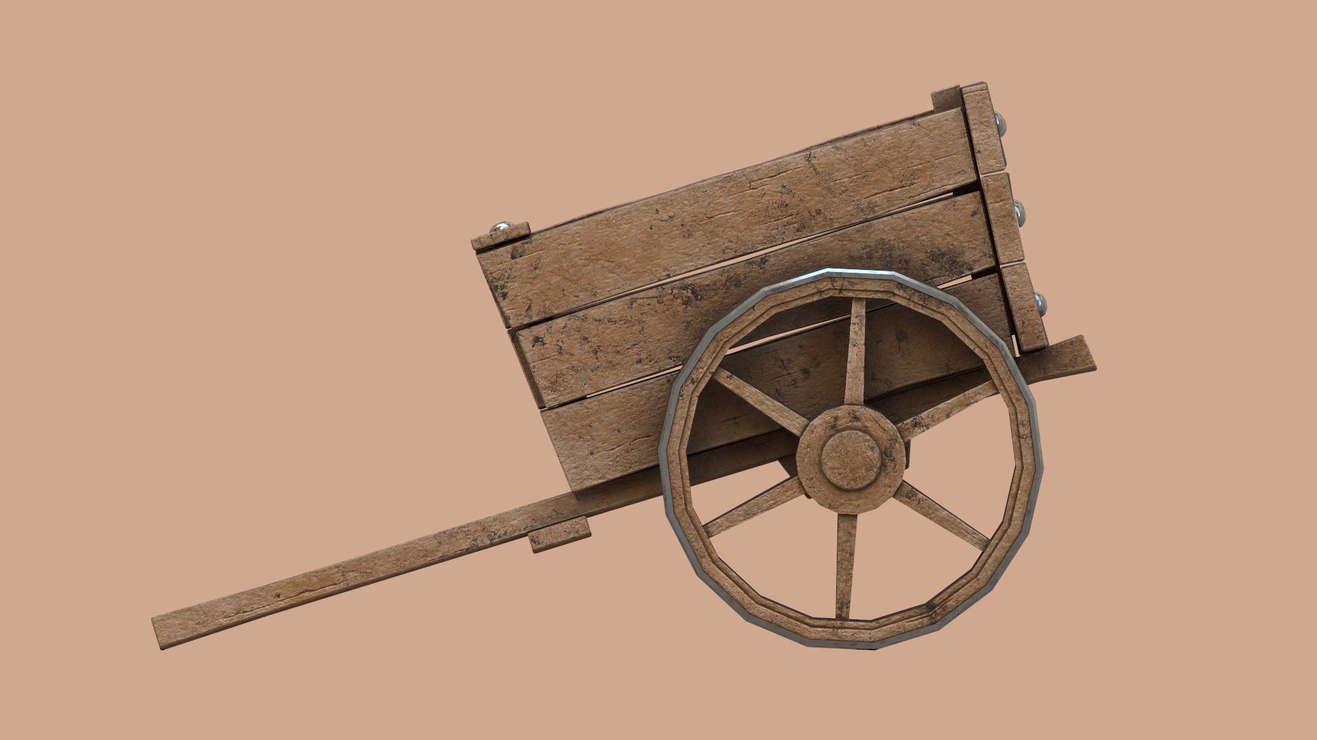 3D model Low-Poly Stylized Cartoony Cart VR / AR / low-poly | CGTrader