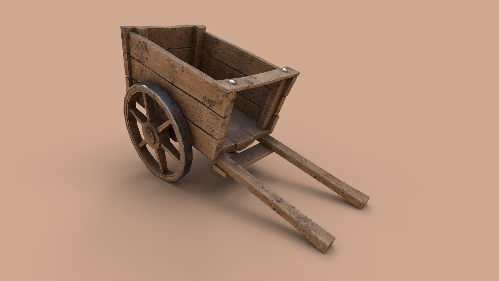 3D model Low-Poly Stylized Cartoony Cart VR / AR / low-poly | CGTrader