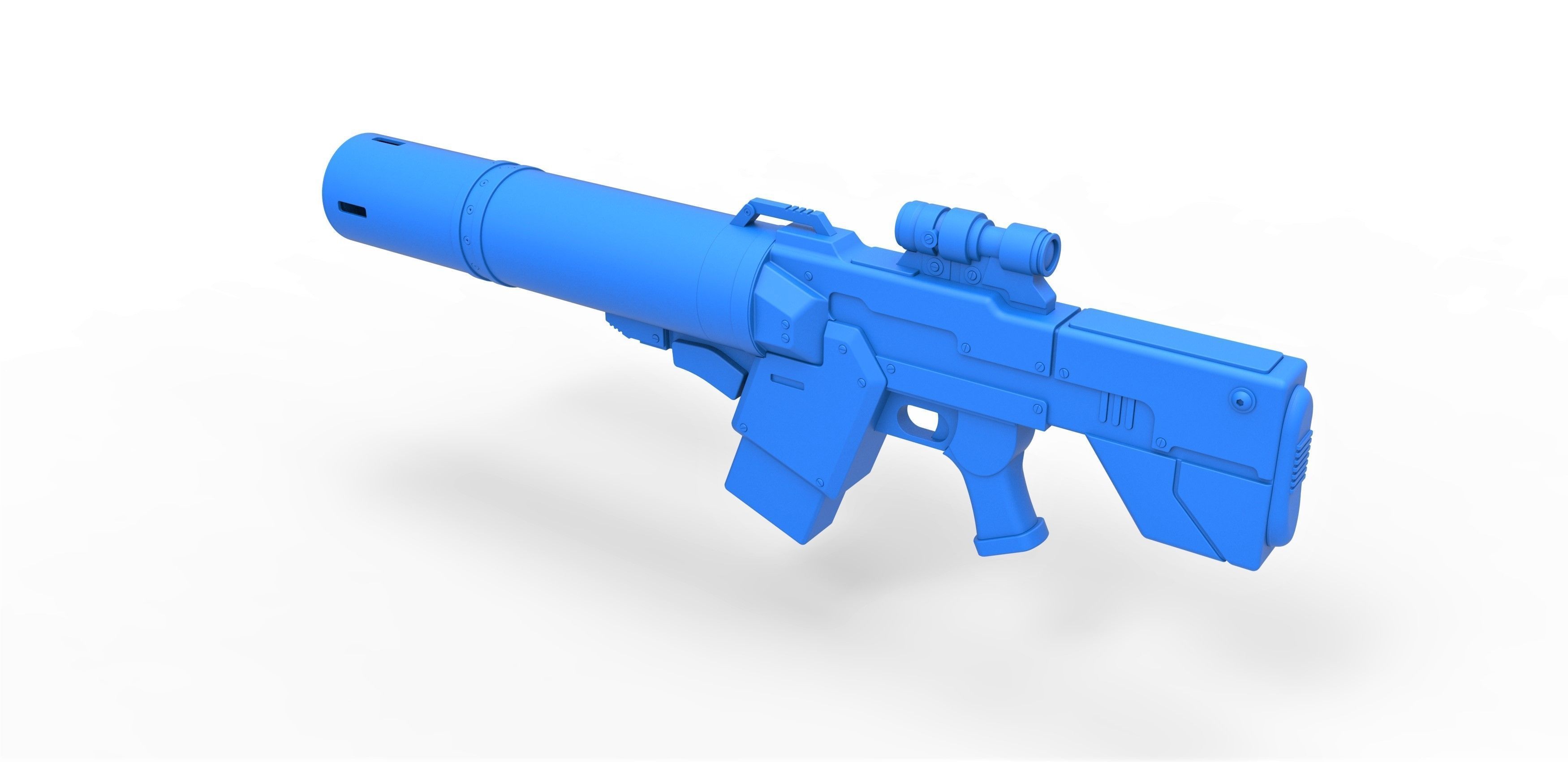 Prison Guard Rifle from the movie Judge Dredd 1995 3D model | CGTrader