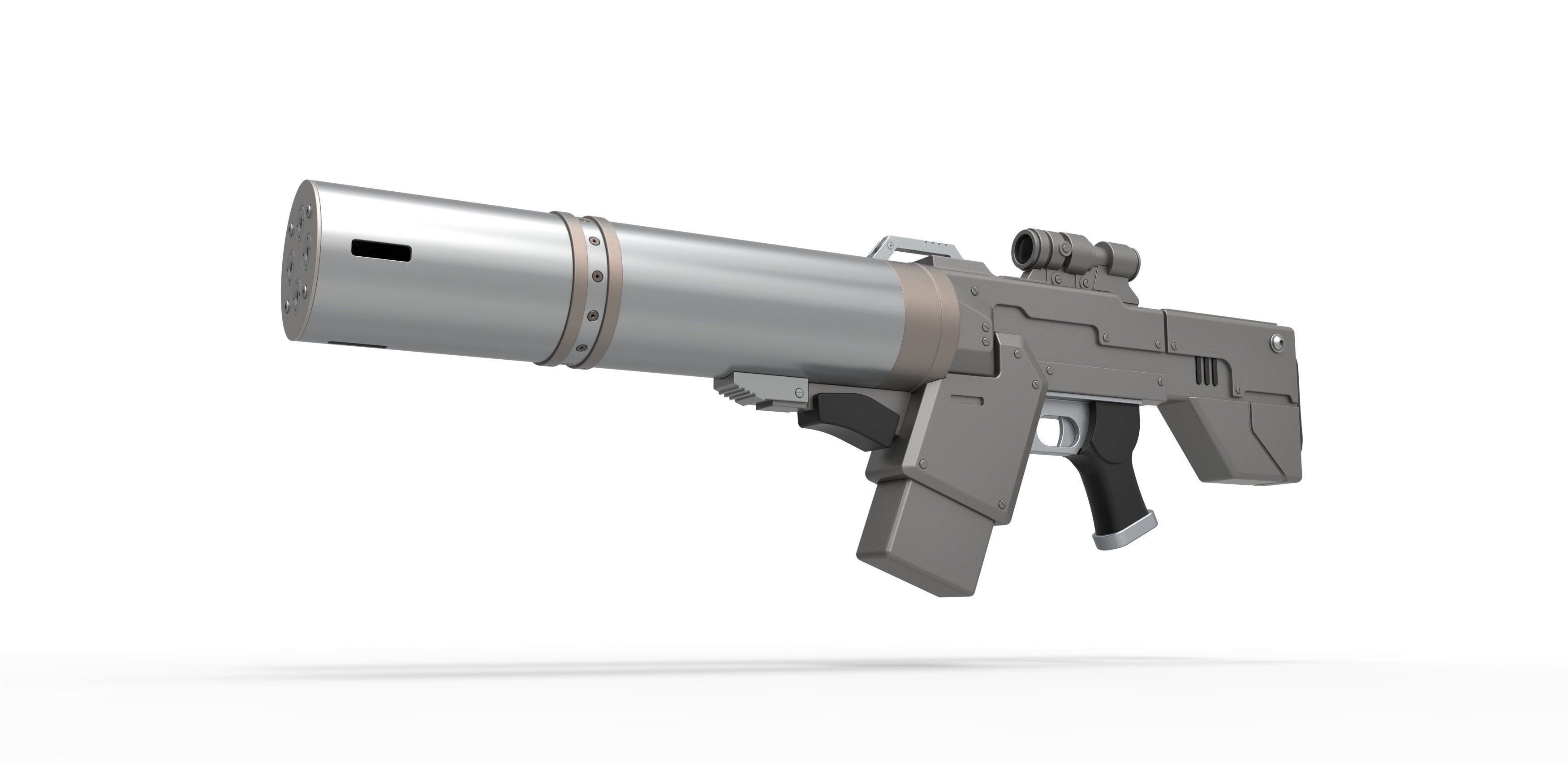 Prison Guard Rifle from the movie Judge Dredd 1995 3D model | CGTrader